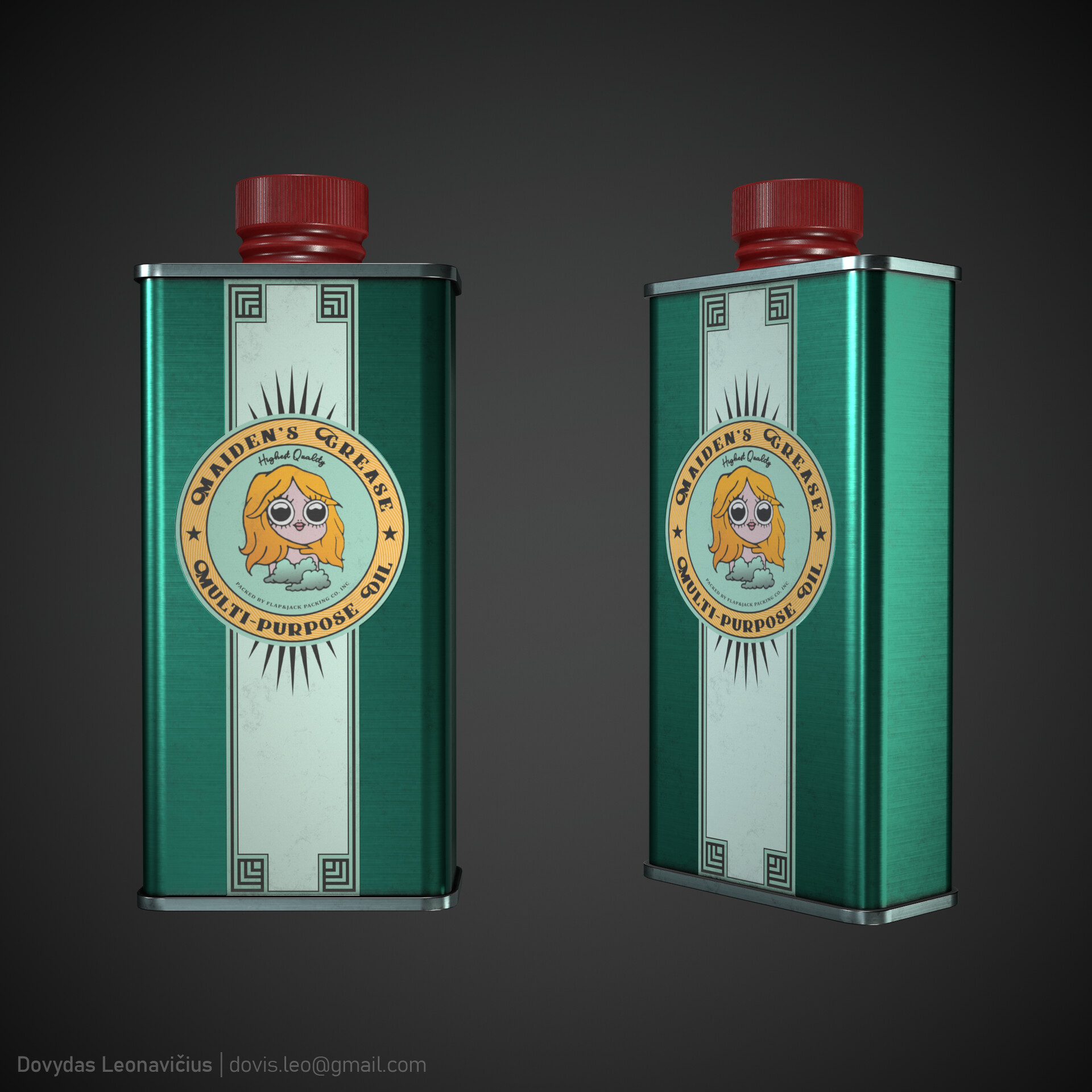 ArtStation - Maiden's Grease Oil Can
