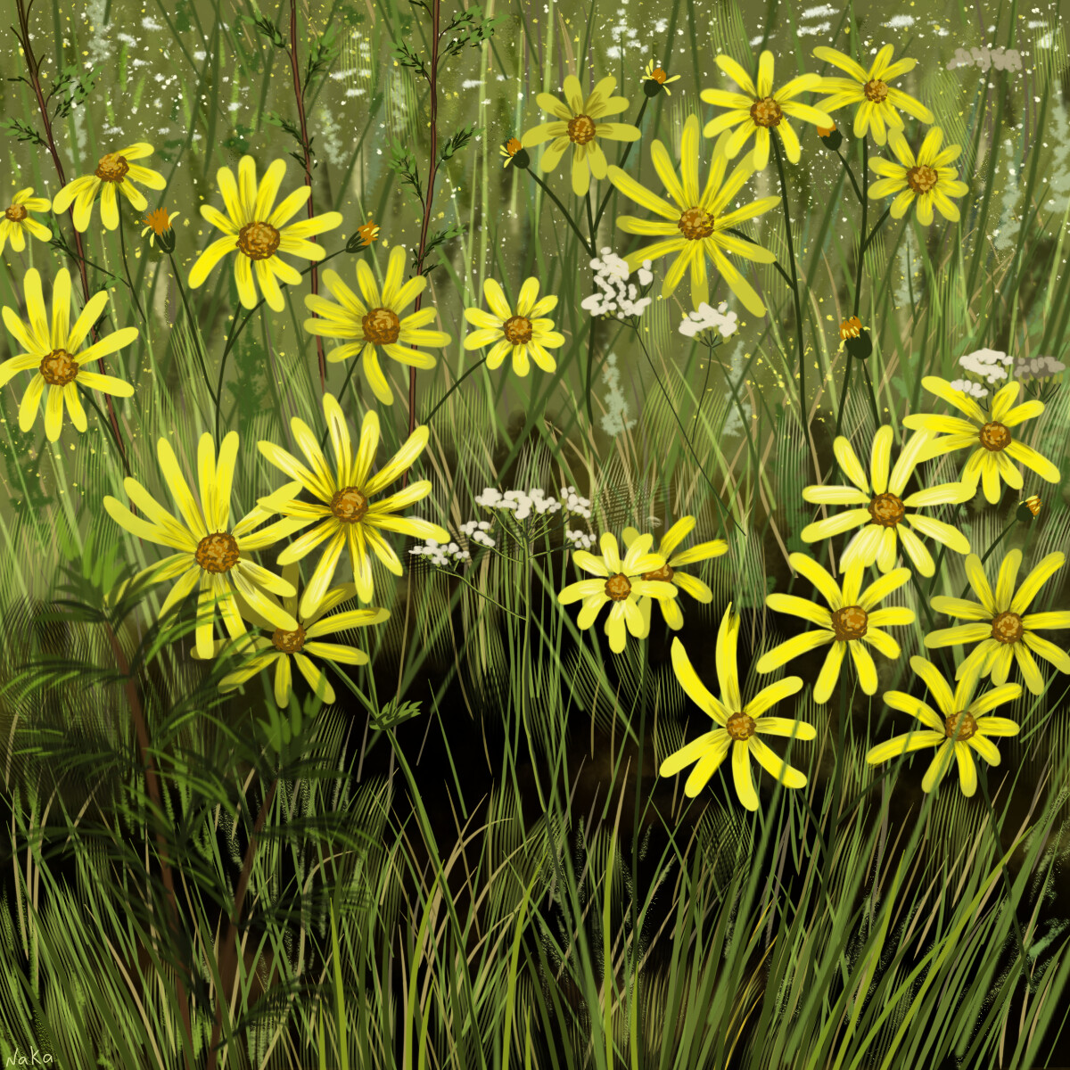 ArtStation - Yellow flowers