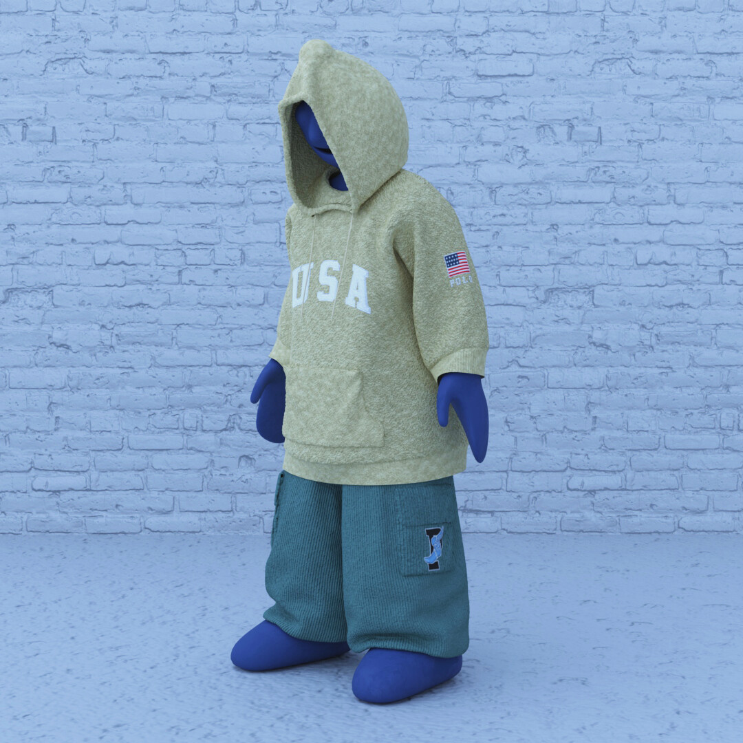ArtStation - Bootleg Polo Outfit (Maya NCloth Test)