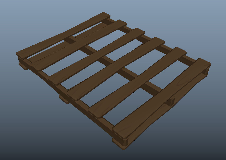 ArtStation - Hand Painted Wooden Pallet