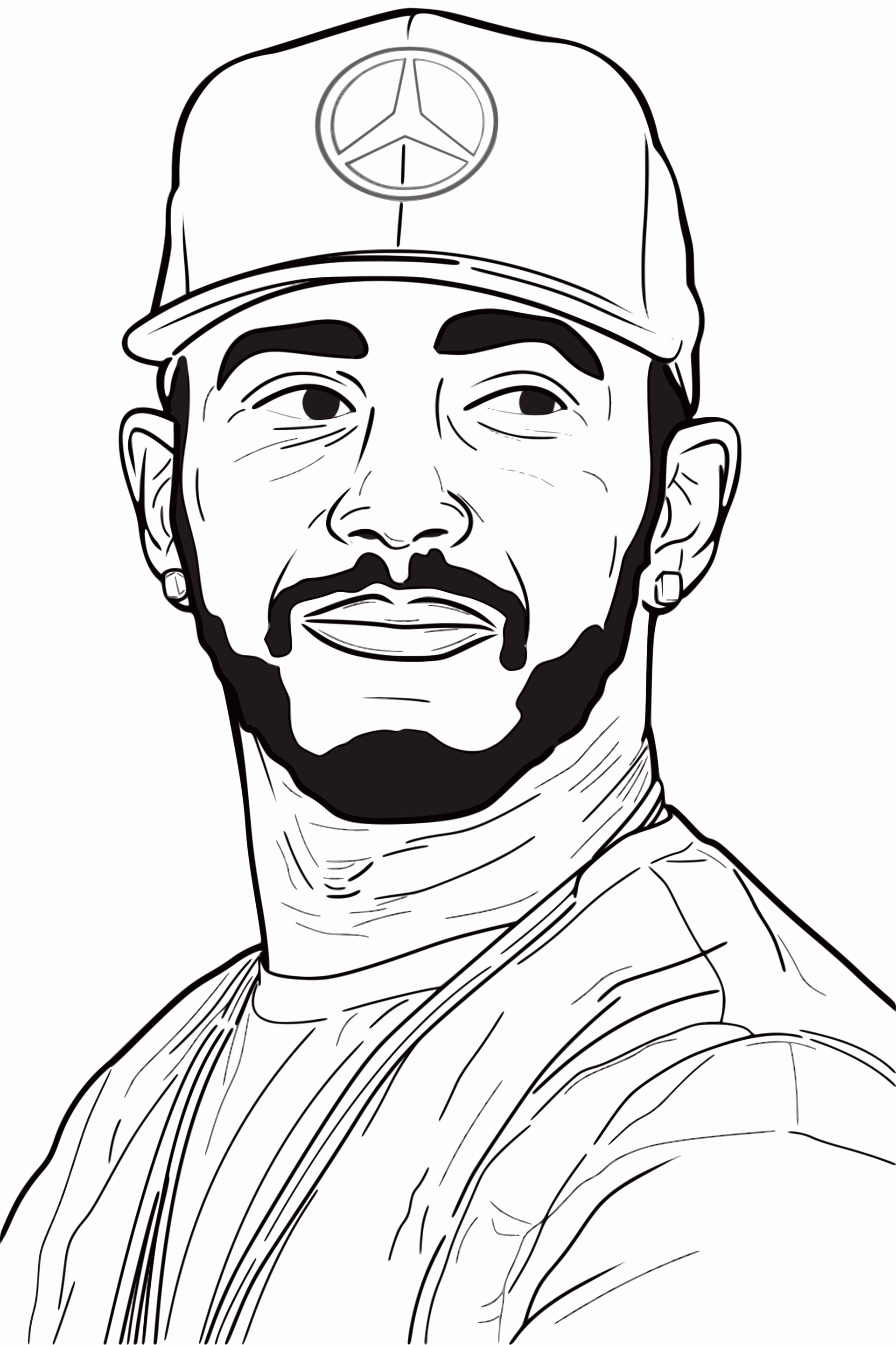 Tyanai Chigovera - Illustrated Drawings with Revisions - Lewis Hamilton