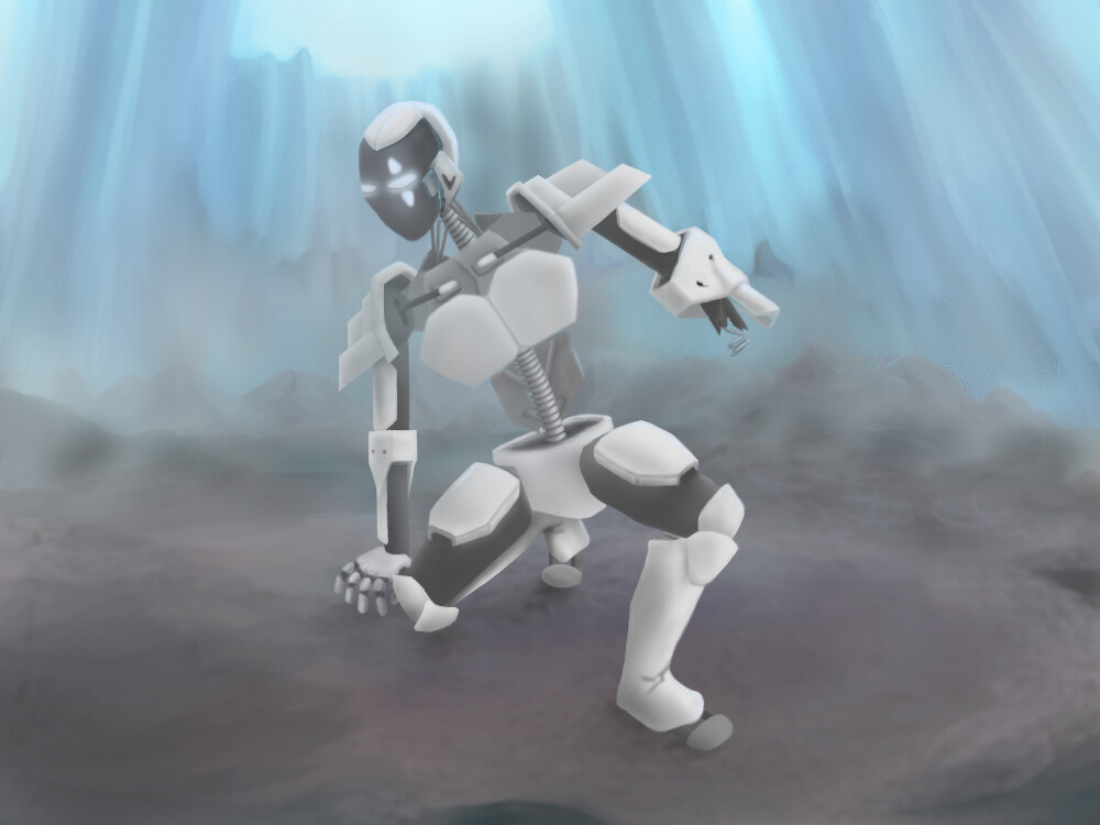 ArtStation - 2D art robot character design