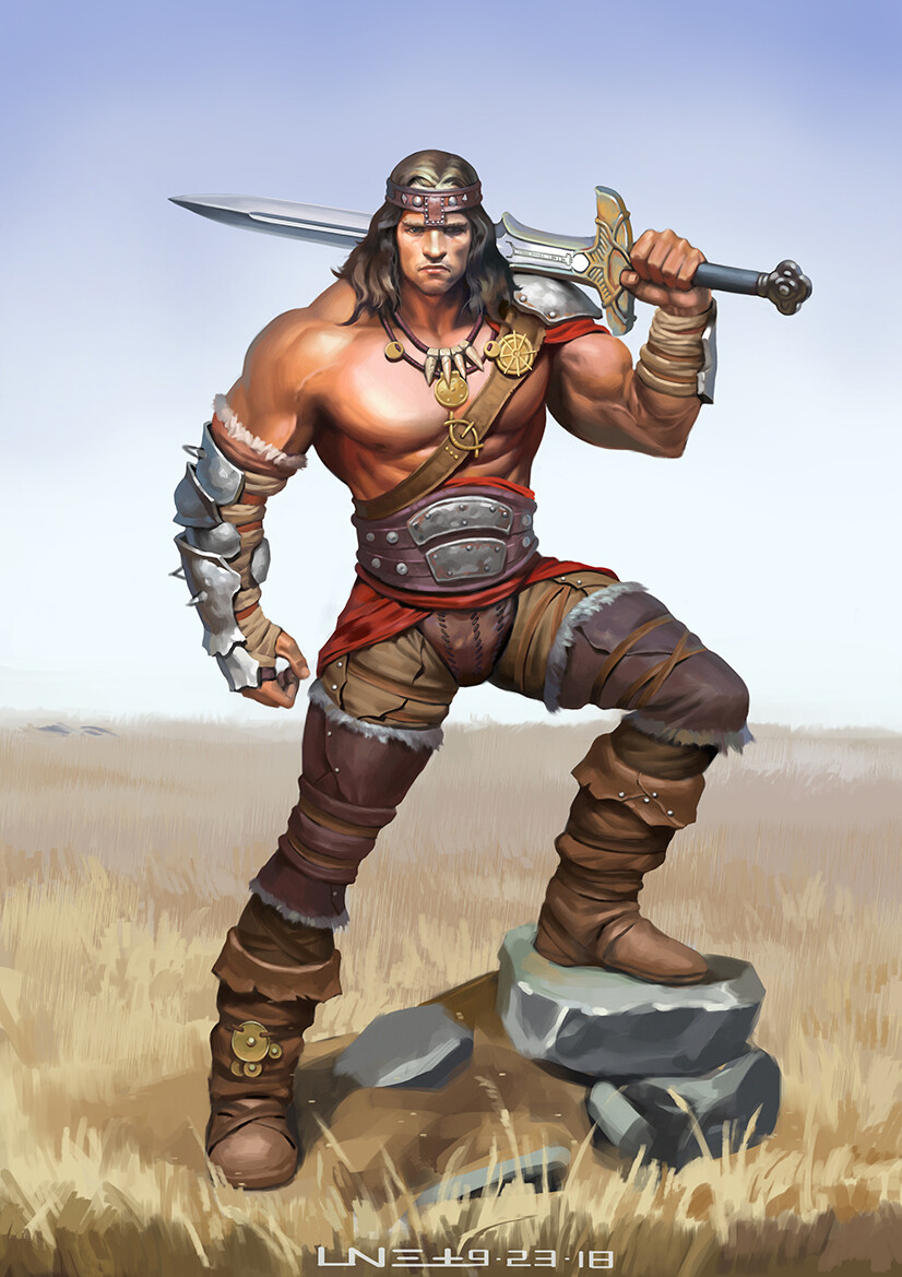 ArtStation - A old work “Conan the Barbarian“ fanart