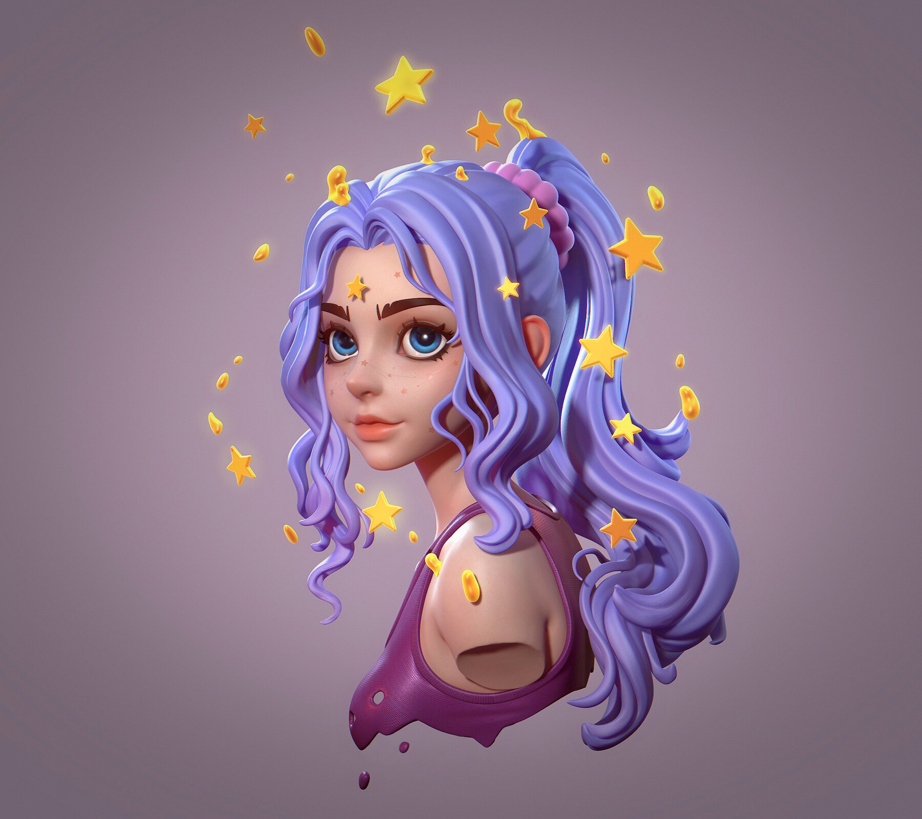 ArtStation - star girl