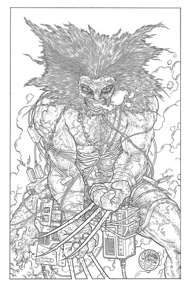weapon x coloring pages