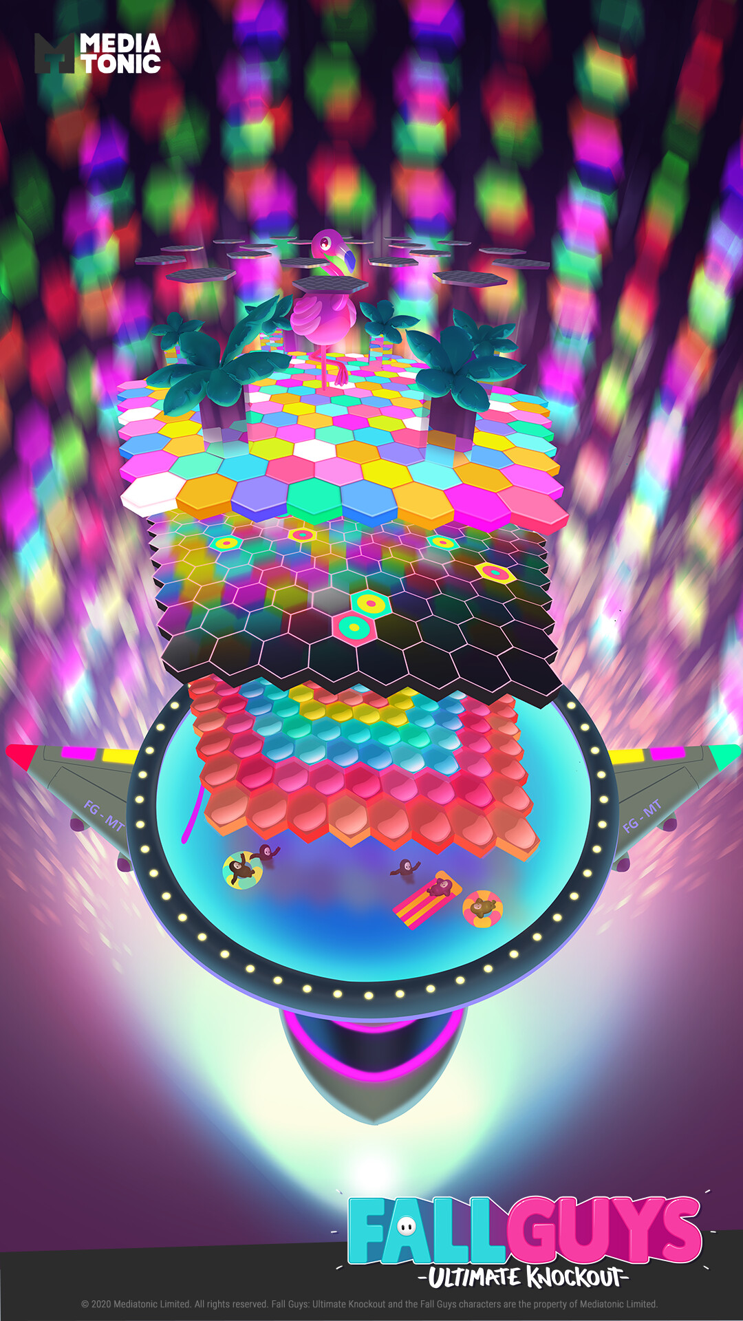 fall guys background pattern