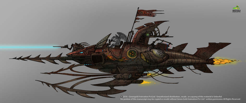 ArtStation - Shark spaceship