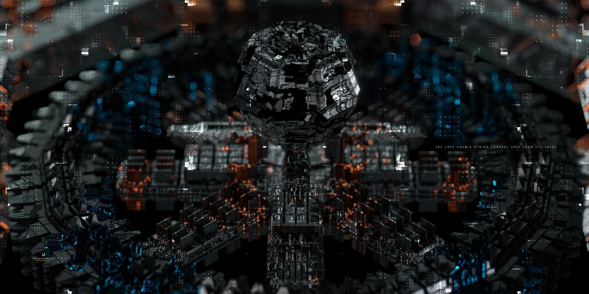 ArtStation - The Last Cosmic String Control Ship From FTL Drive