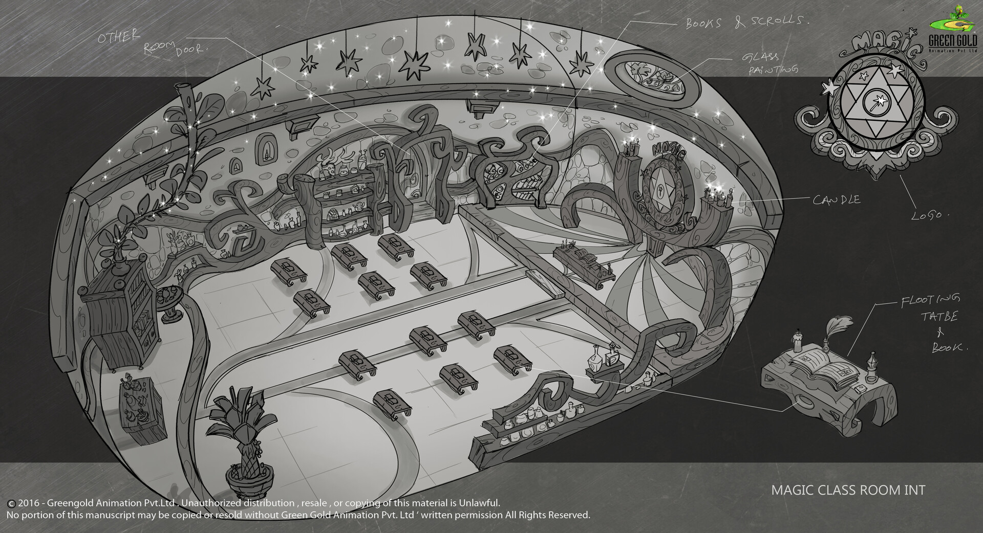 ArtStation - Magic classroom's