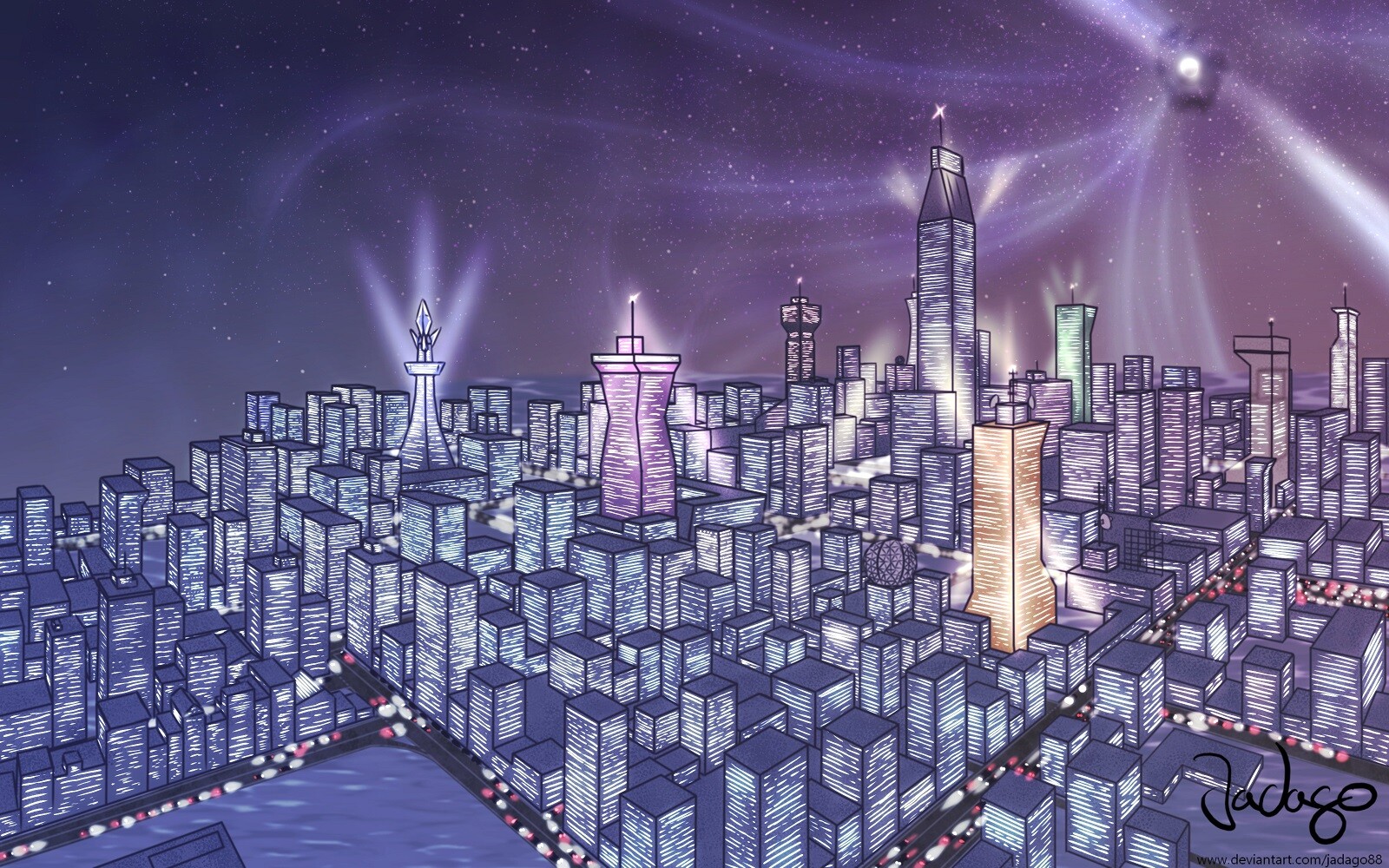 ArtStation - City in Space [Commission]