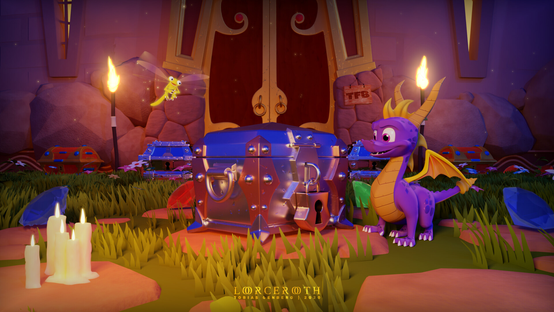 ArtStation - October Evening - Spyro Tribute