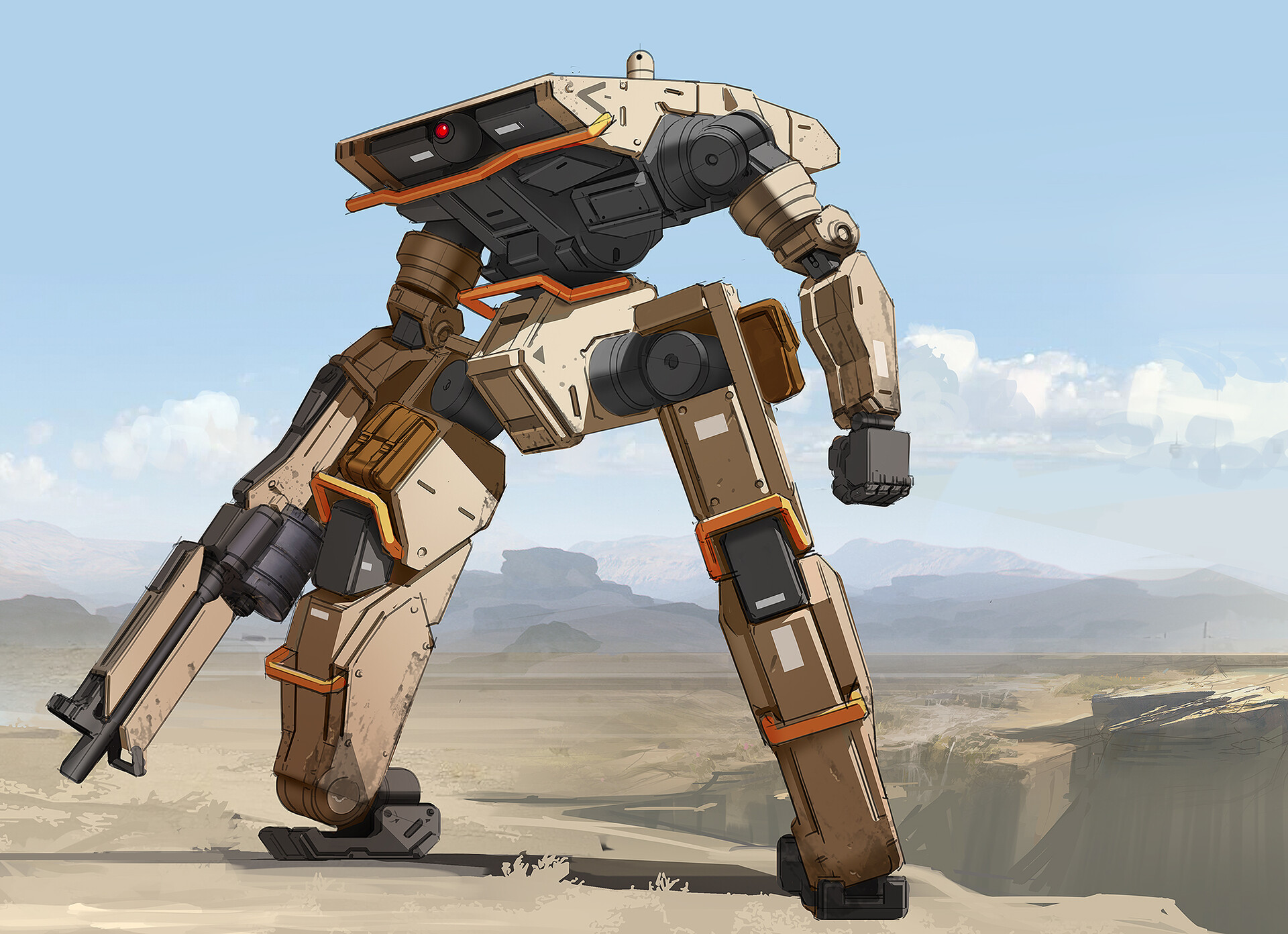 ArtStation - Scout mecha stryker