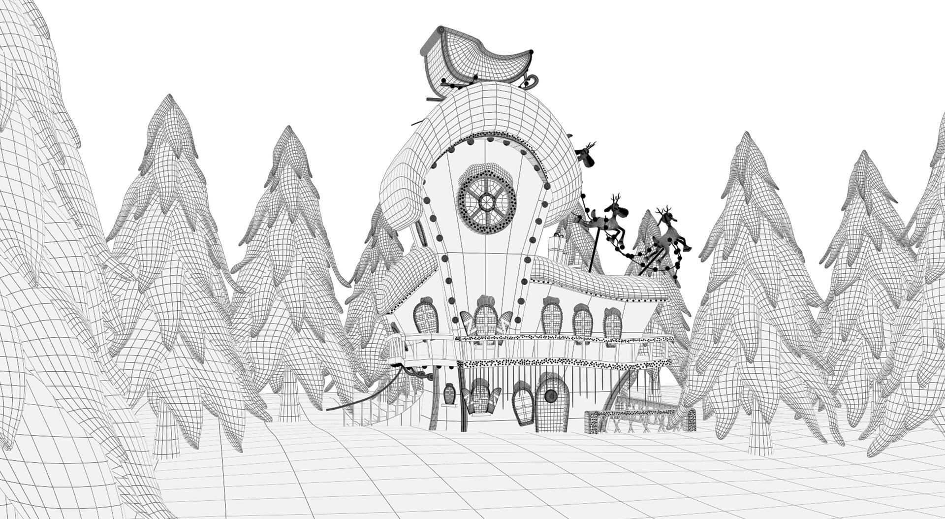 whoville houses coloring pages