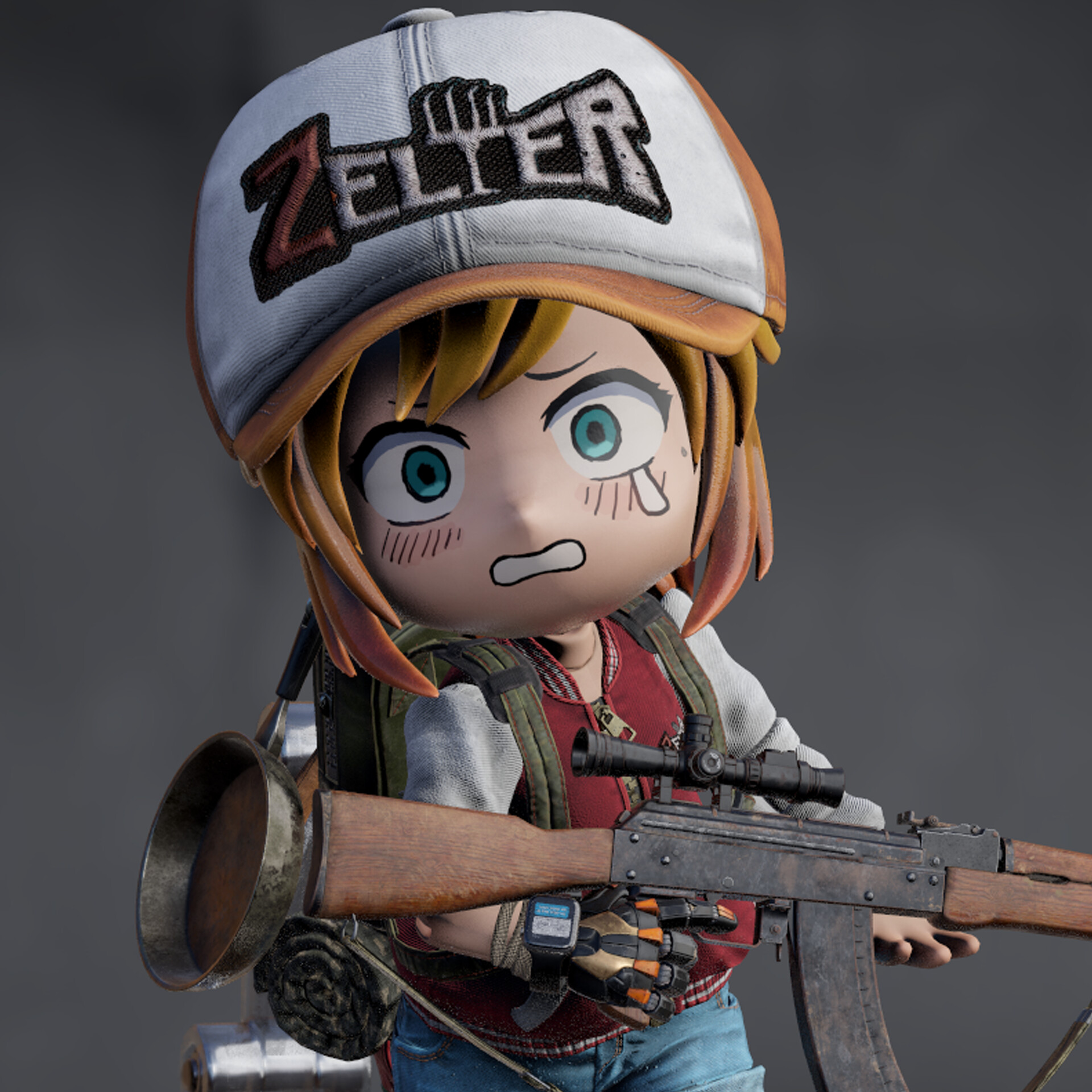 ArtStation - Game ZELTER 3D fan Art Nendoroid