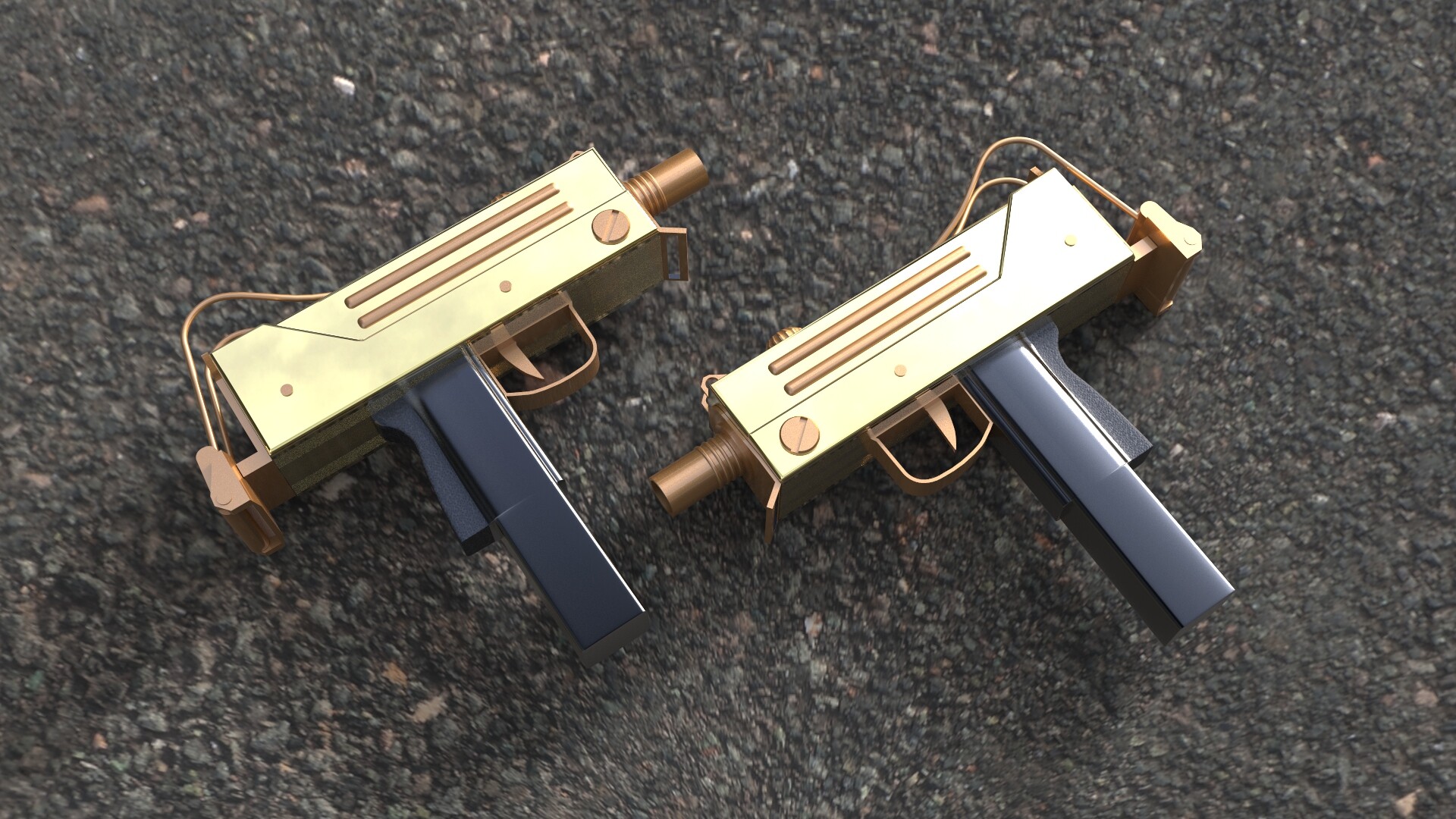 ArtStation - Mac 10 weapon