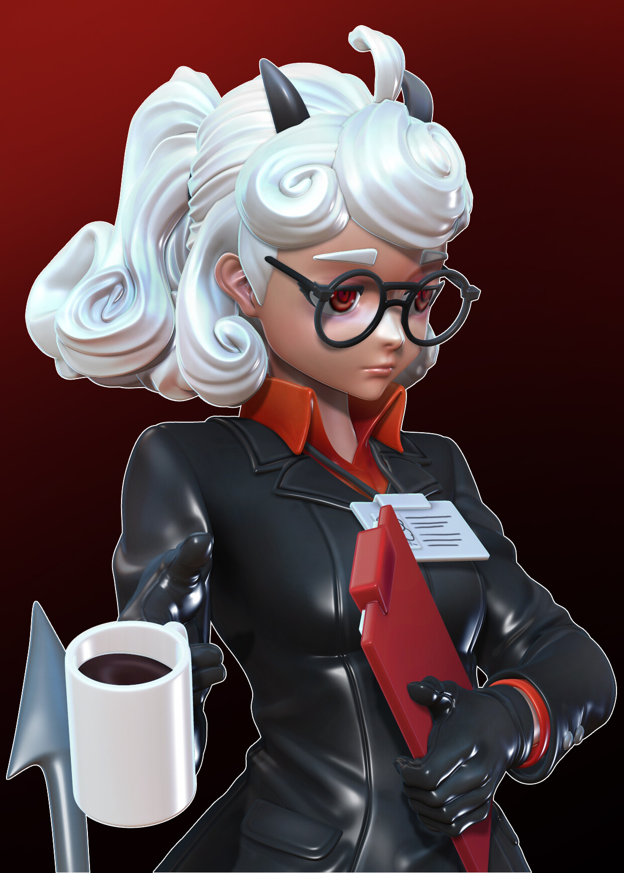 ArtStation - HELLTAKER PANDEMONICA 3D FIGURE