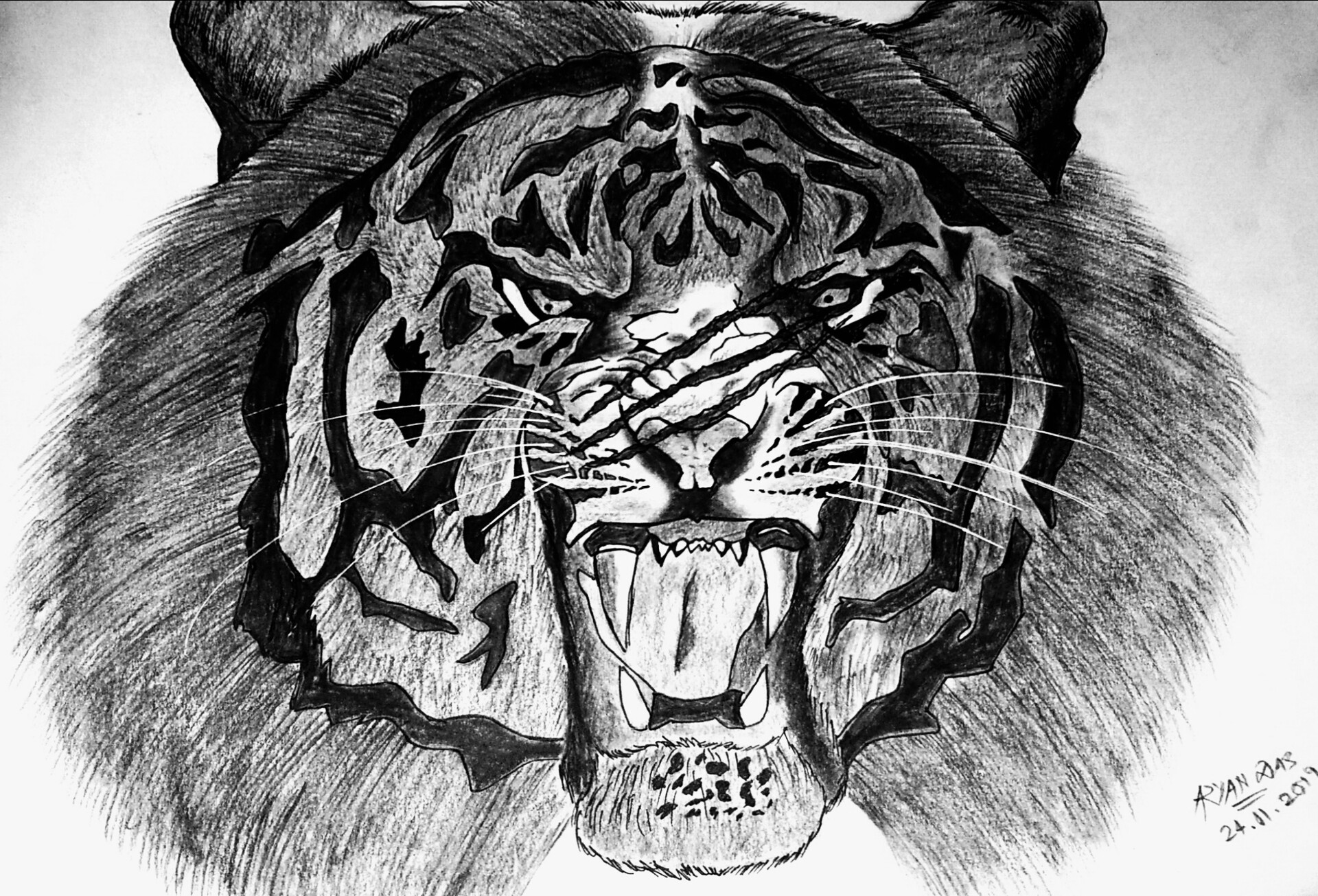 ArtStation - Roaring tiger (ft. - TOXIC.A.RYAN)