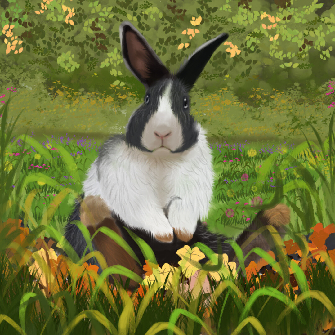 ArtStation - Autumn rabbit
