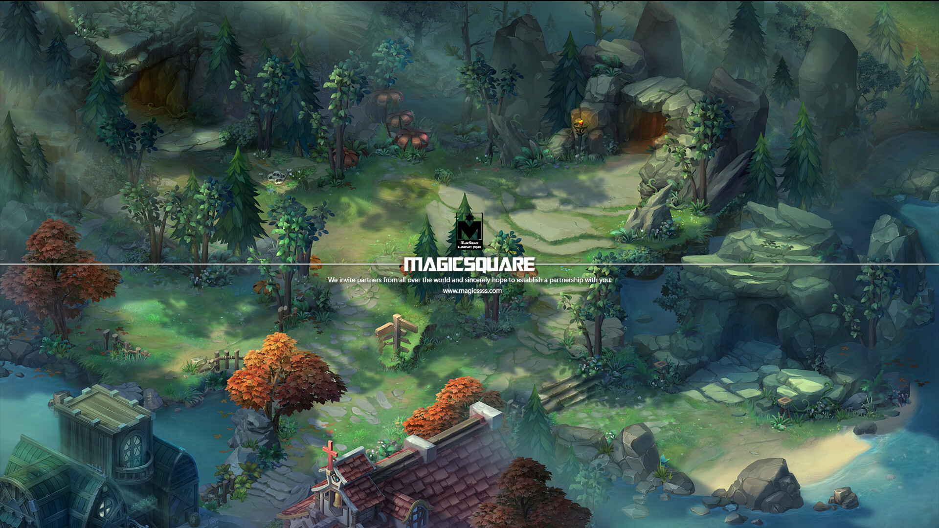 ArtStation - MagicSquare 2D environments-Level map-