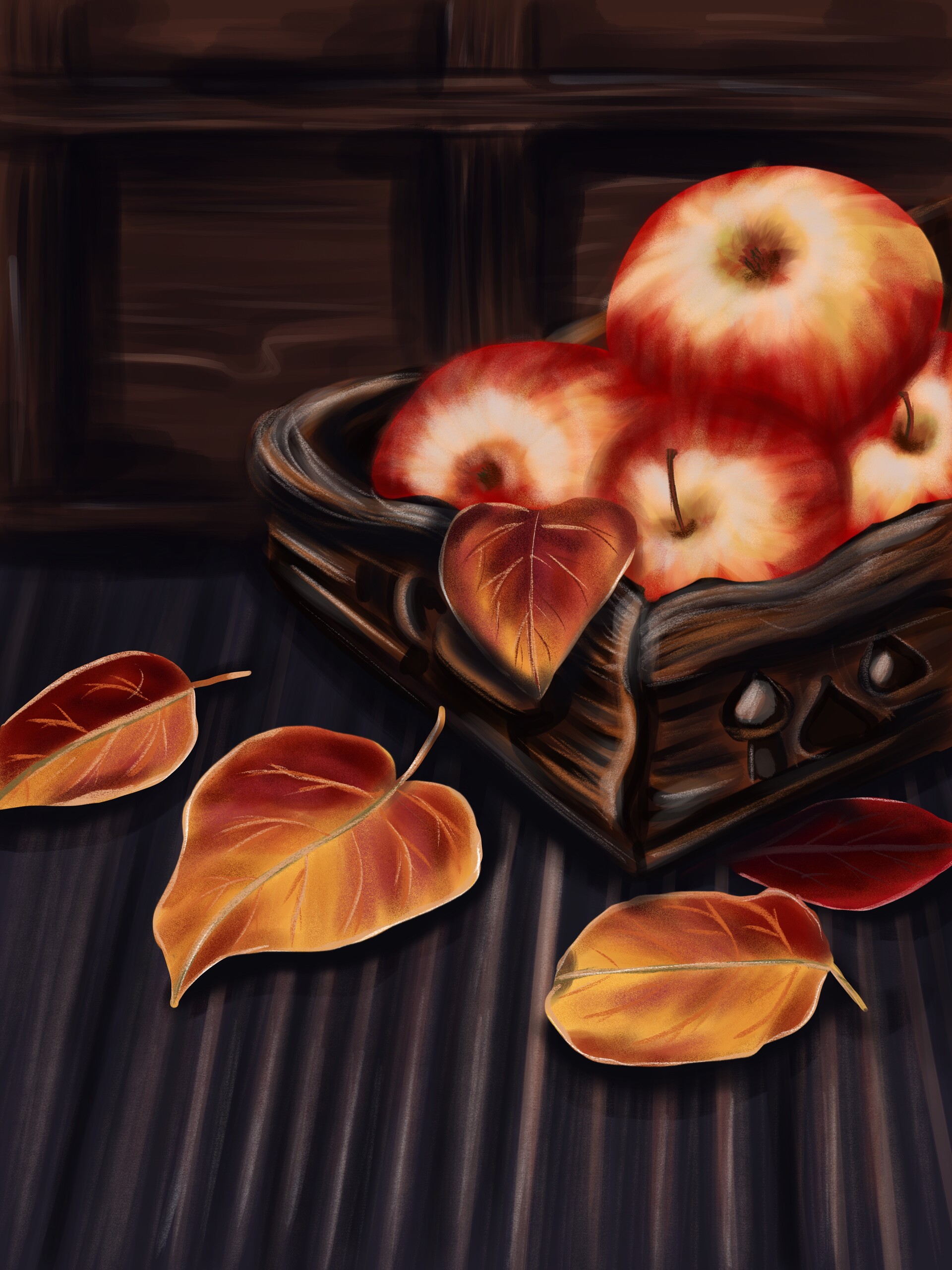 ArtStation - Autumn apples