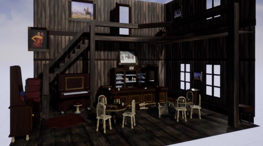 ArtStation - Saloon Diorama