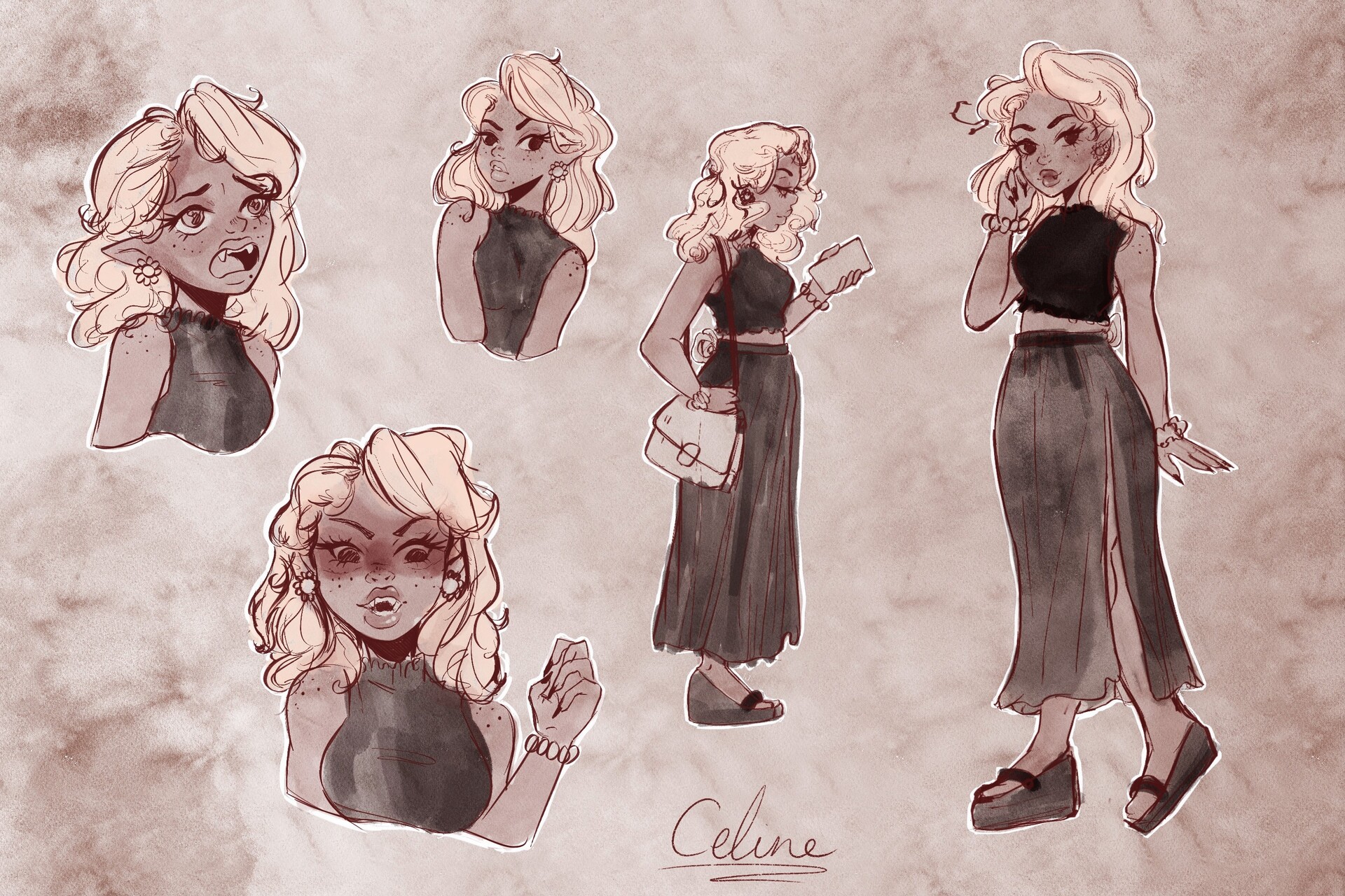 ArtStation - Vampire Character sheet
