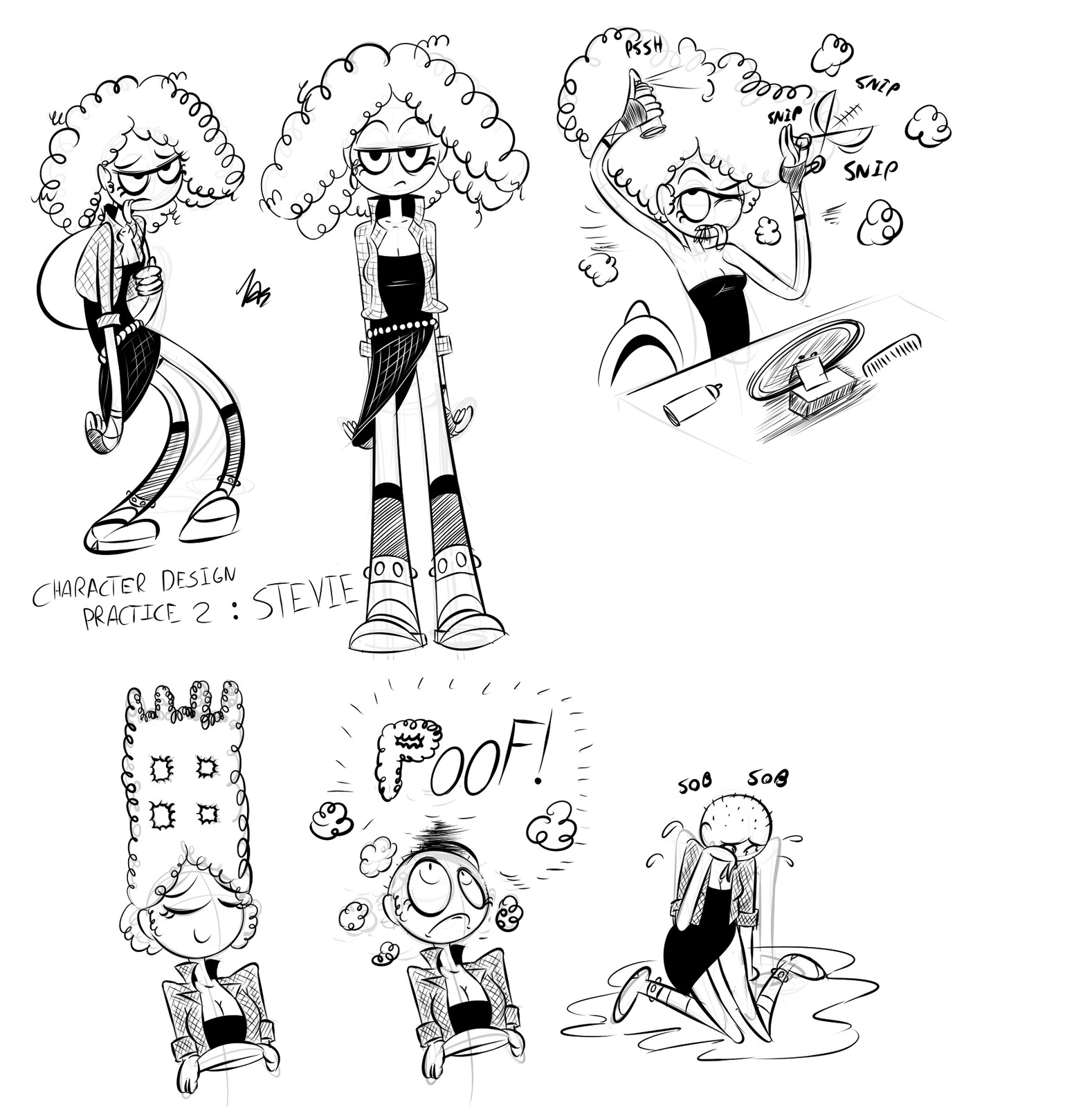 Jasinator - Very First Character Designs: Cyndi and Stevie