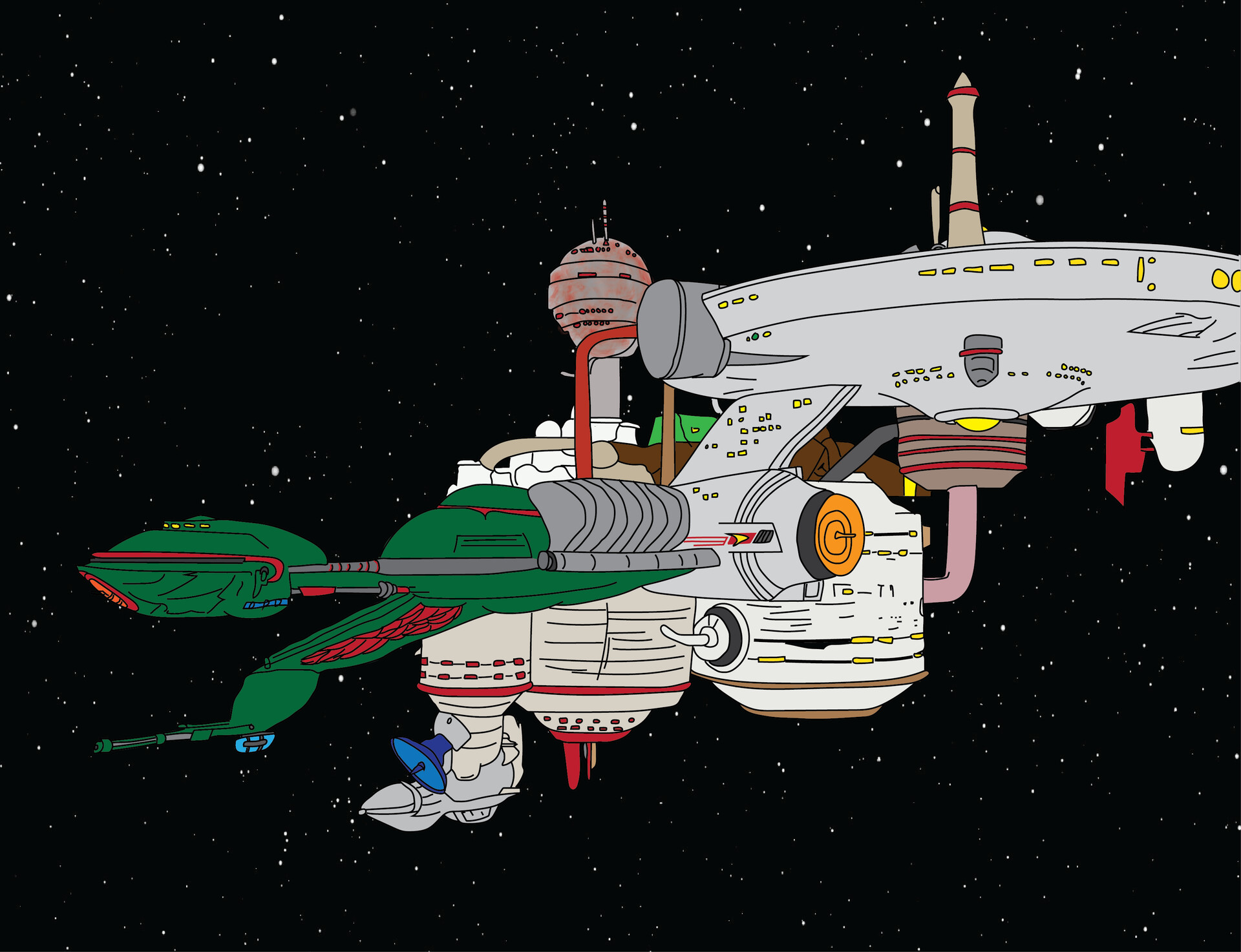 ArtStation - Star Trek Scavenger Base