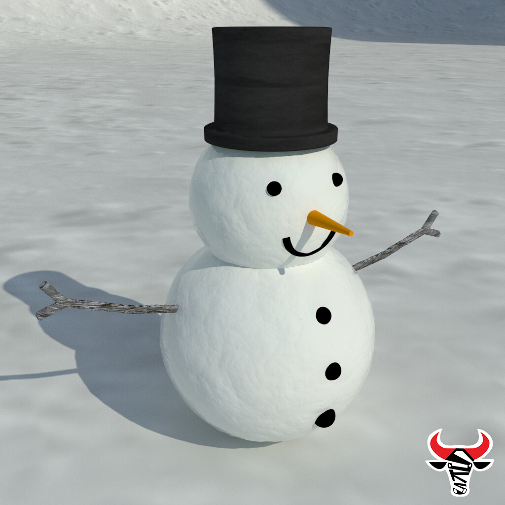 ArtStation - 3D Snowman