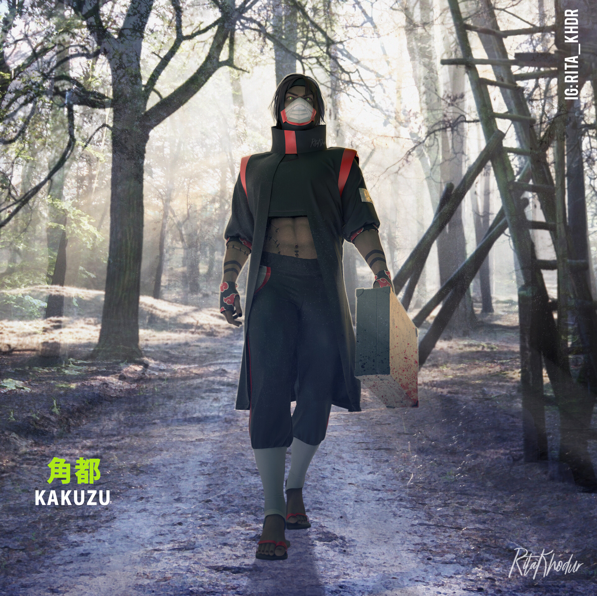 ArtStation - Modern Akatsuki _Kakuzu