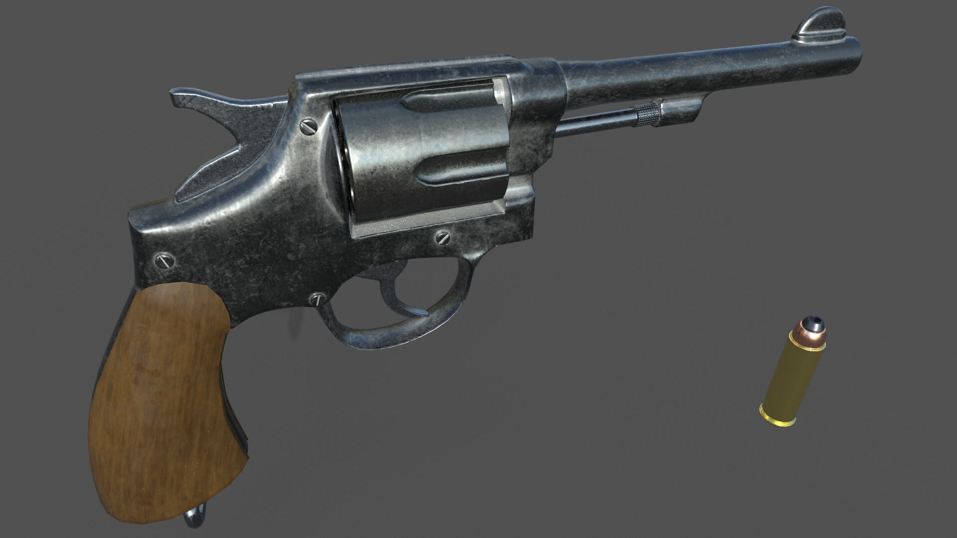 ArtStation - revolver with texture