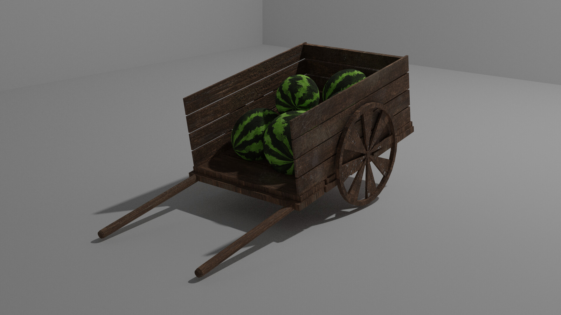 ArtStation - wheelbarrow (old fashioned) only 2$