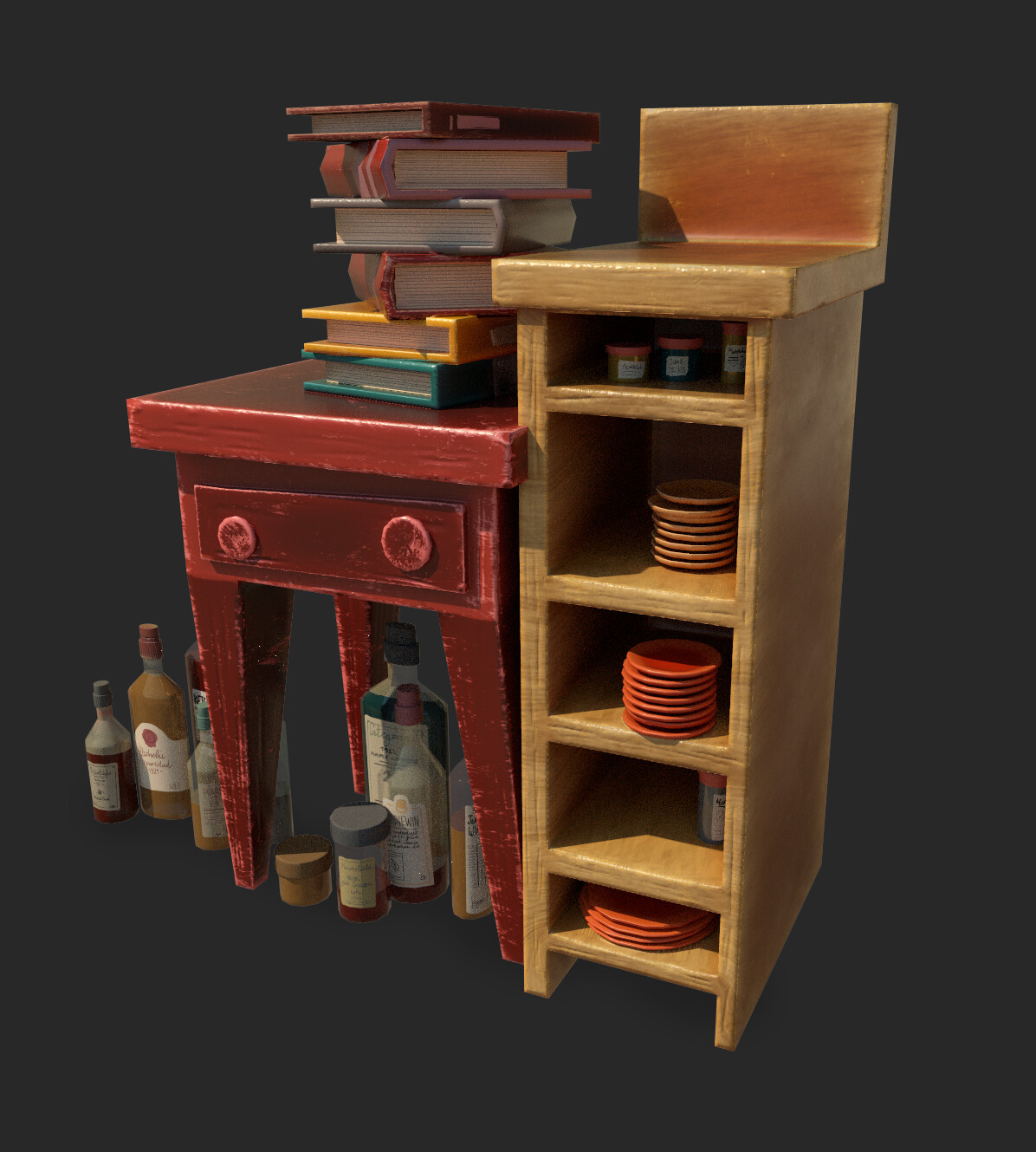 ArtStation - WIP - kitchen part 1