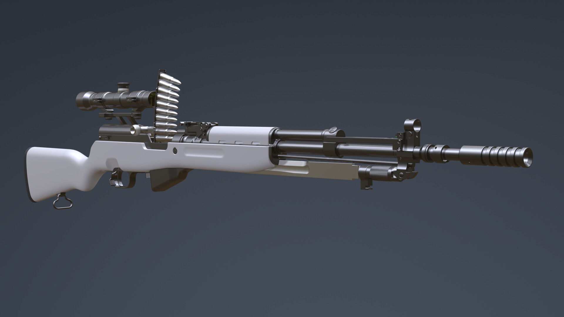 ArtStation - M59/66A1 Yugo SKS [WIP]
