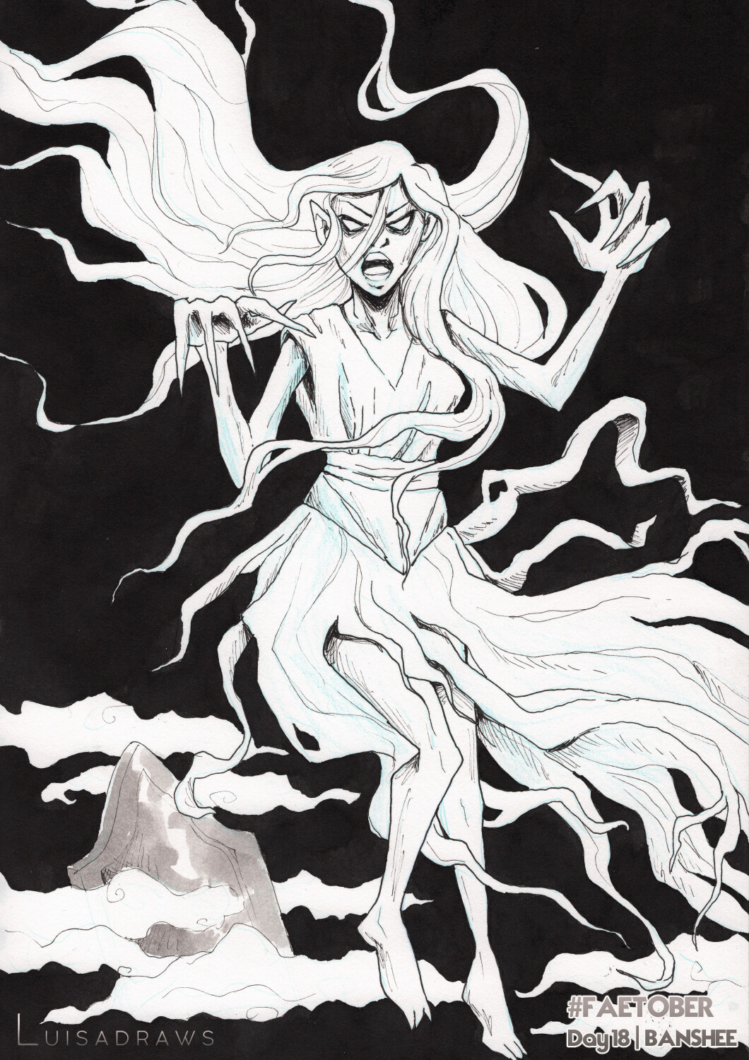 banshee drawing easy