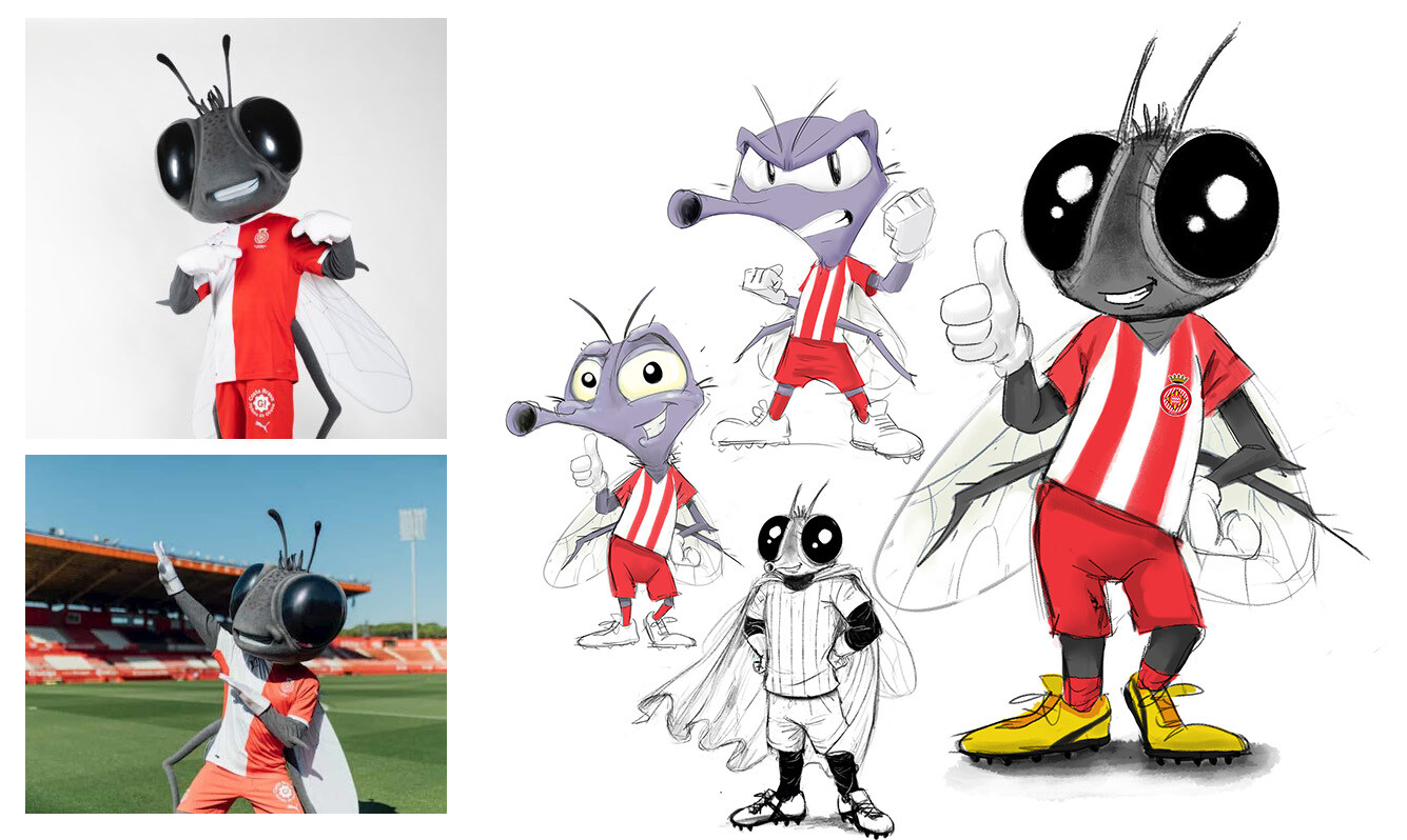 Xavi Marti - Girona FC Mascot design