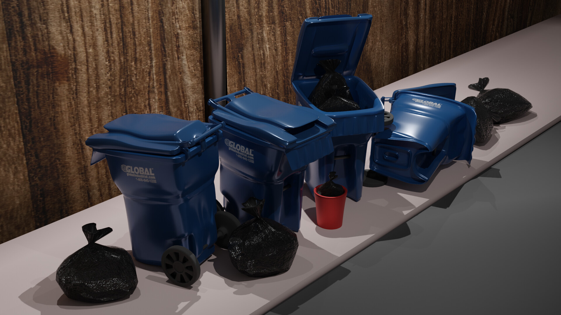 ArtStation - Trash Bin