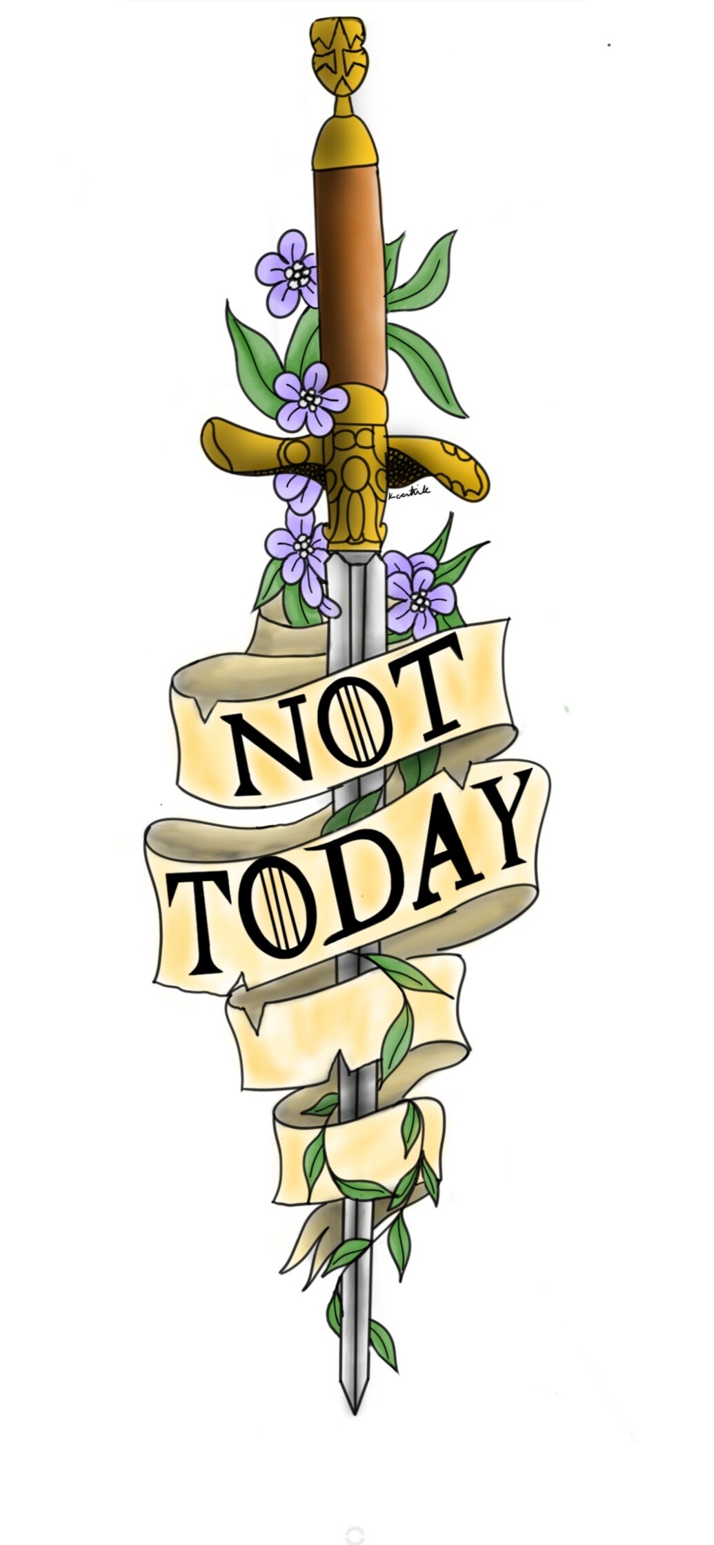 Not today tattoo - Bronctattooaus.com