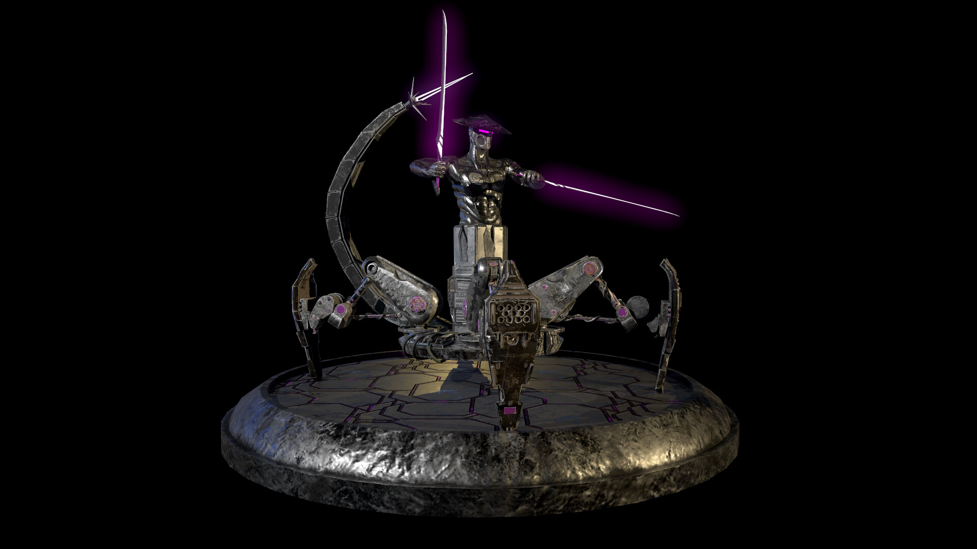 ArtStation - Hard Surface Robot With Katans