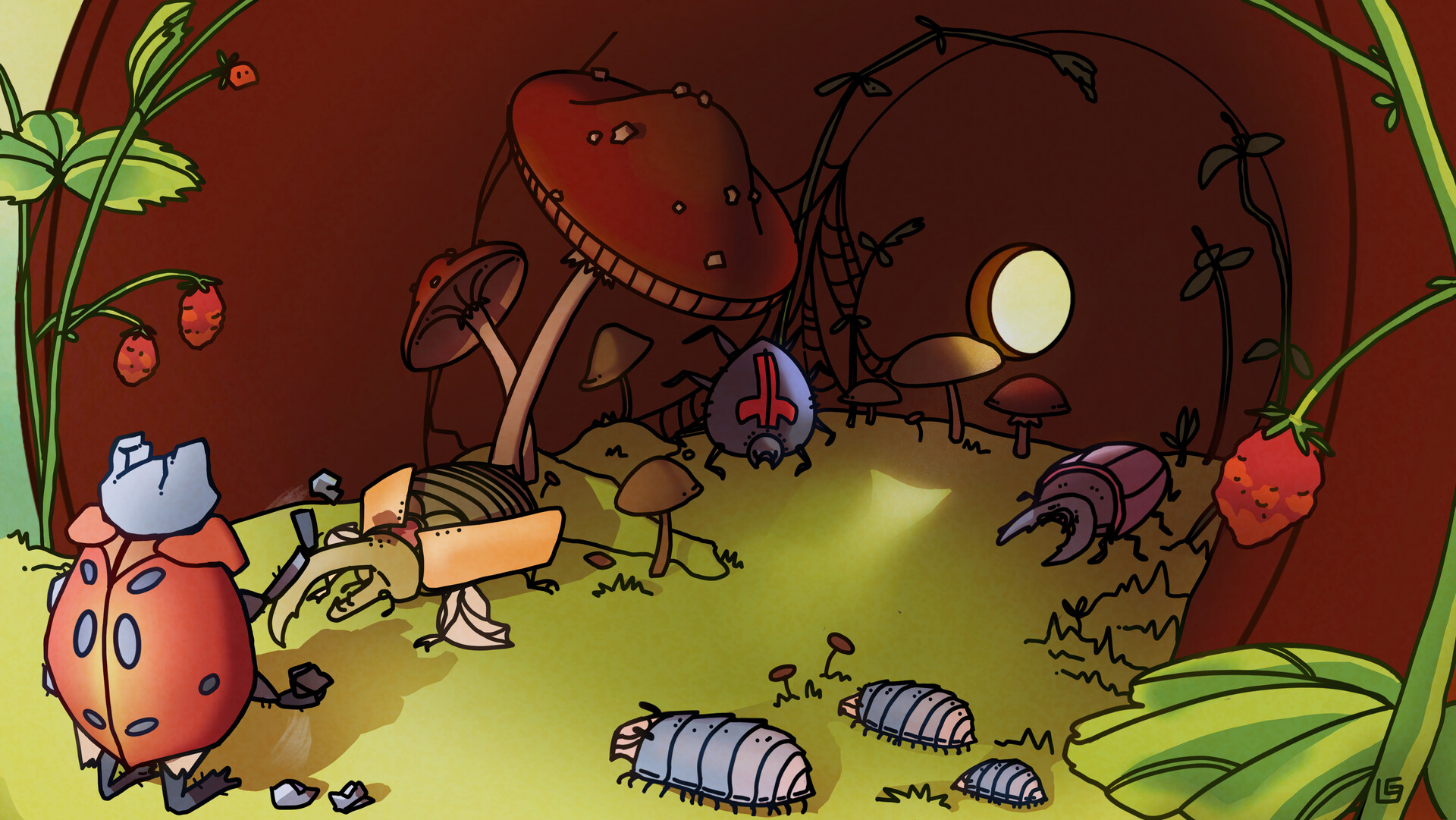 ArtStation - Garden Grubs - Game Concept Illustration