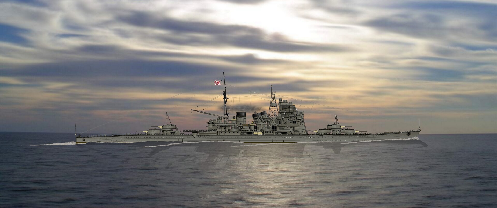 ArtStation - Heavy cruiser Chokai
