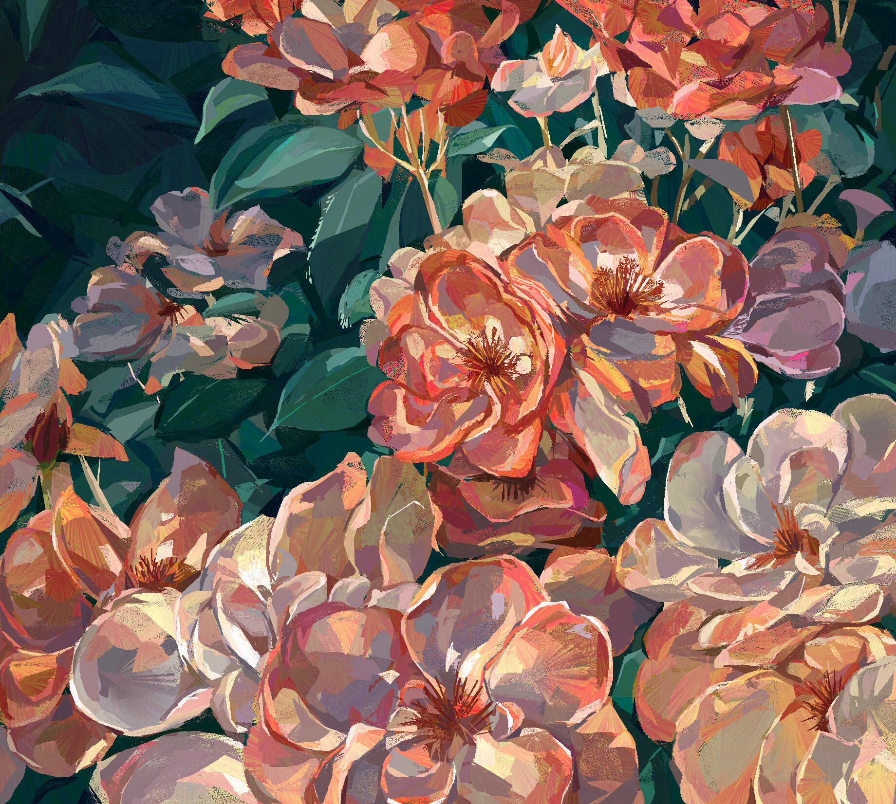 ArtStation - Flower - Heavypaint Study #3