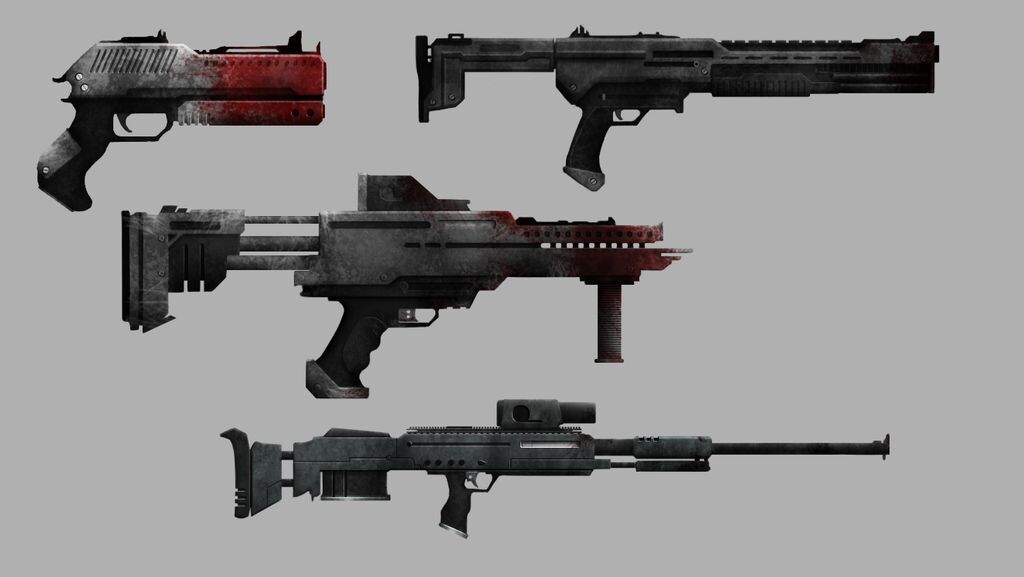 ArtStation - Zombie Killing Laser Guns