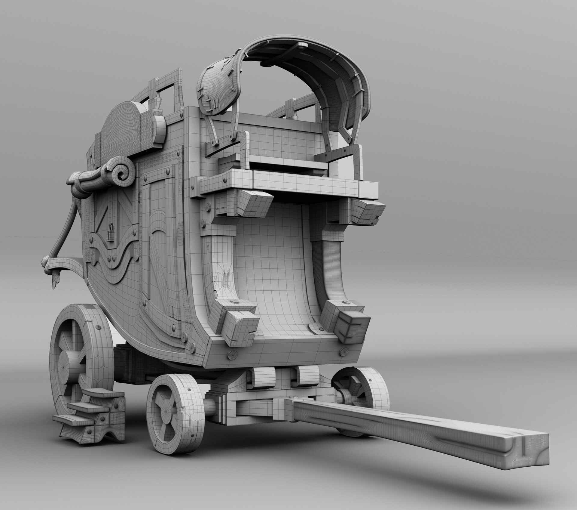 ArtStation - Wooden cart