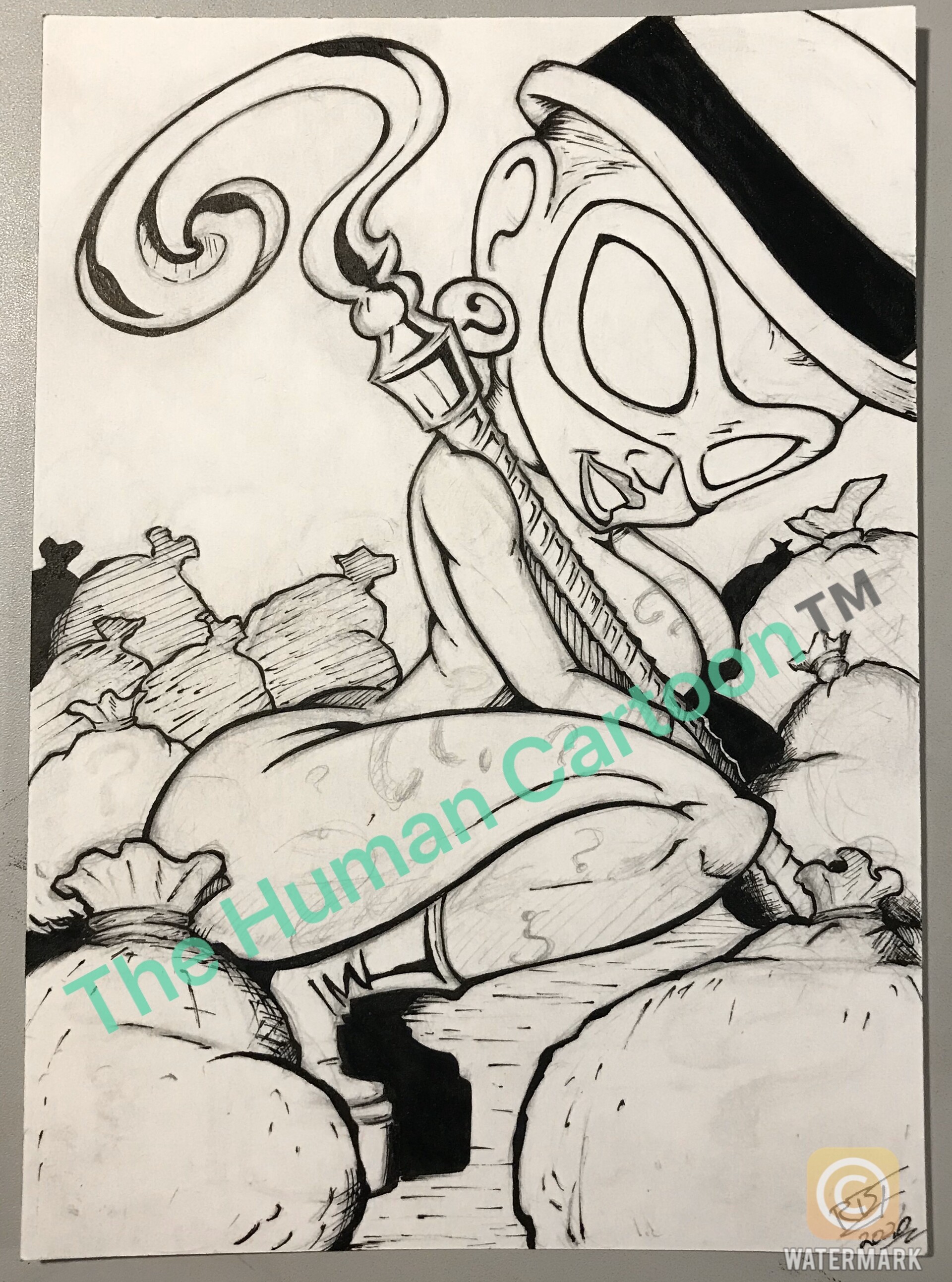 Ricky Bundy Jr ‘The Human Cartoon’ - Chibi Riddler Pinup