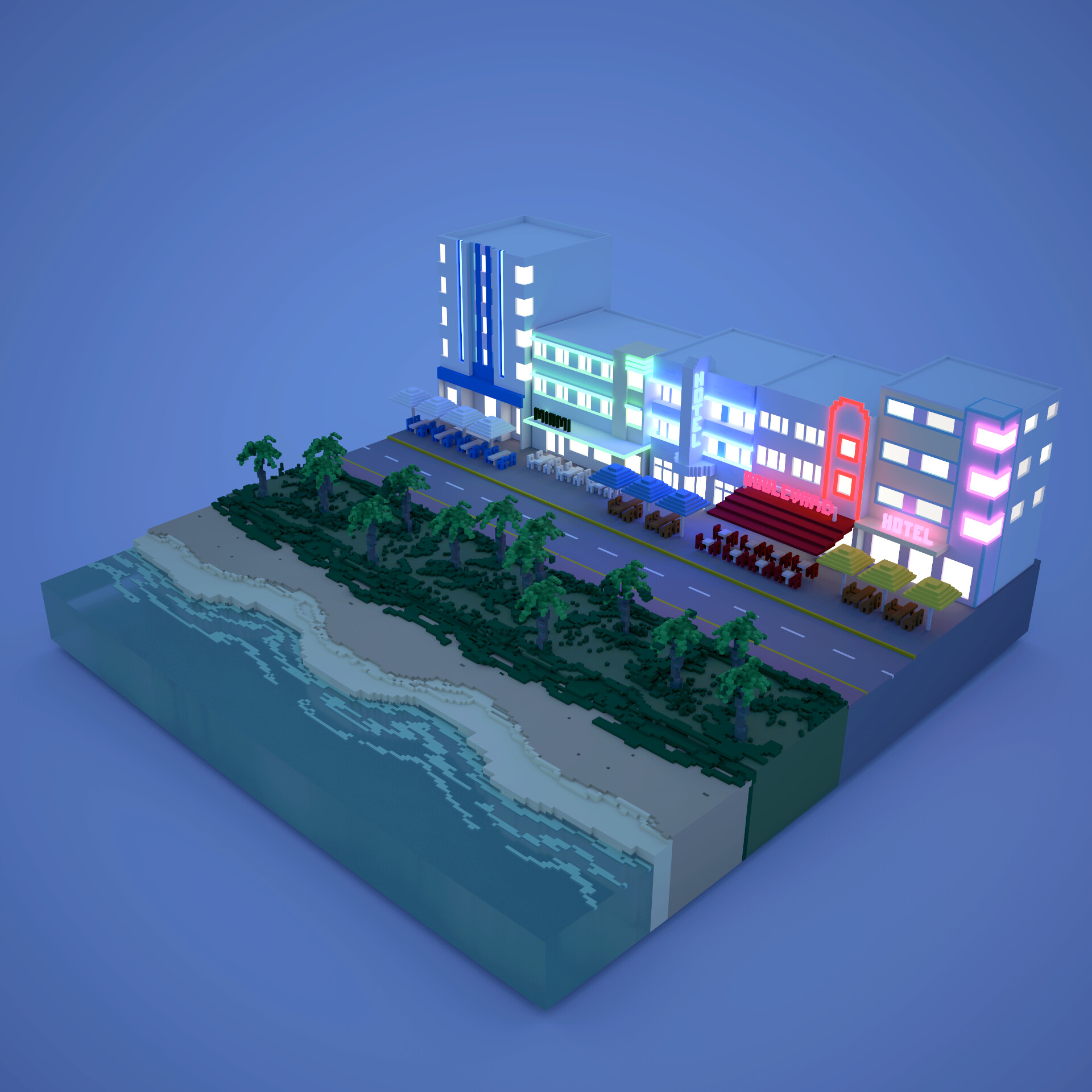 ArtStation - OCEAN DRIVE