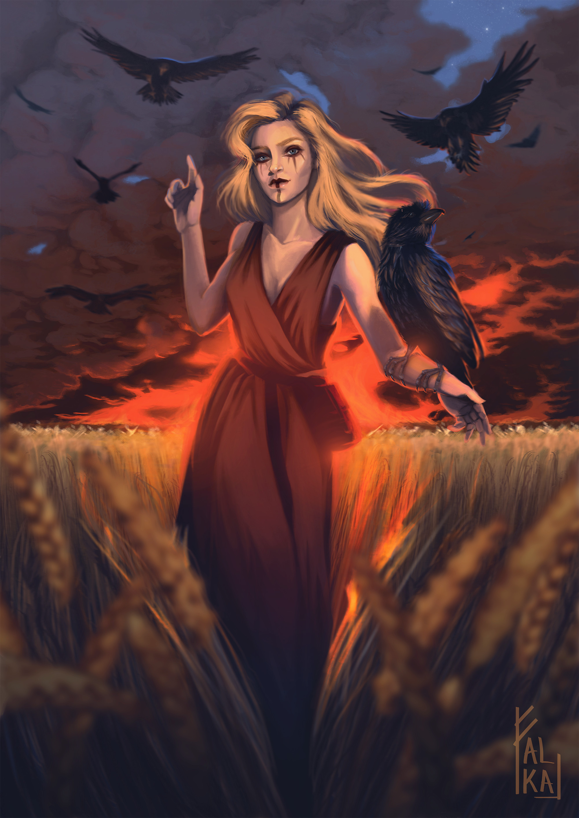 Martyna Kuszyk Ilustracje - The Pellar / A Burned will burn