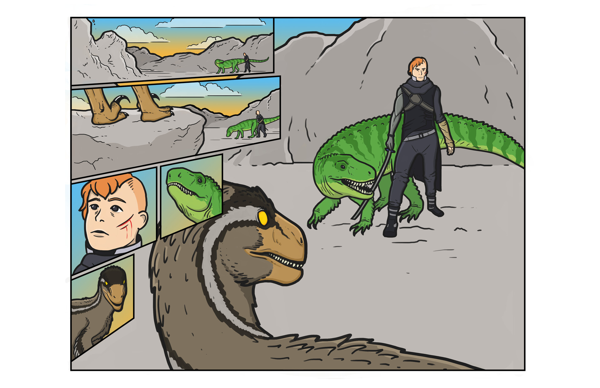 ArtStation - Comic Strip School Project