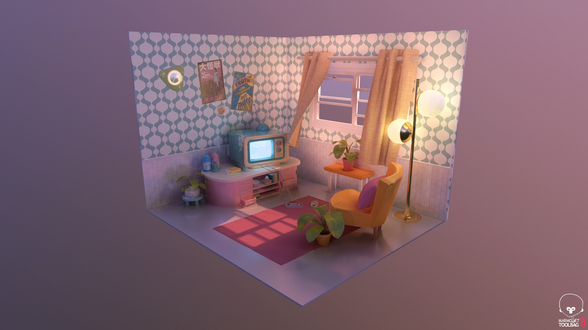 ArtStation - 3D Retro Environment Modeling