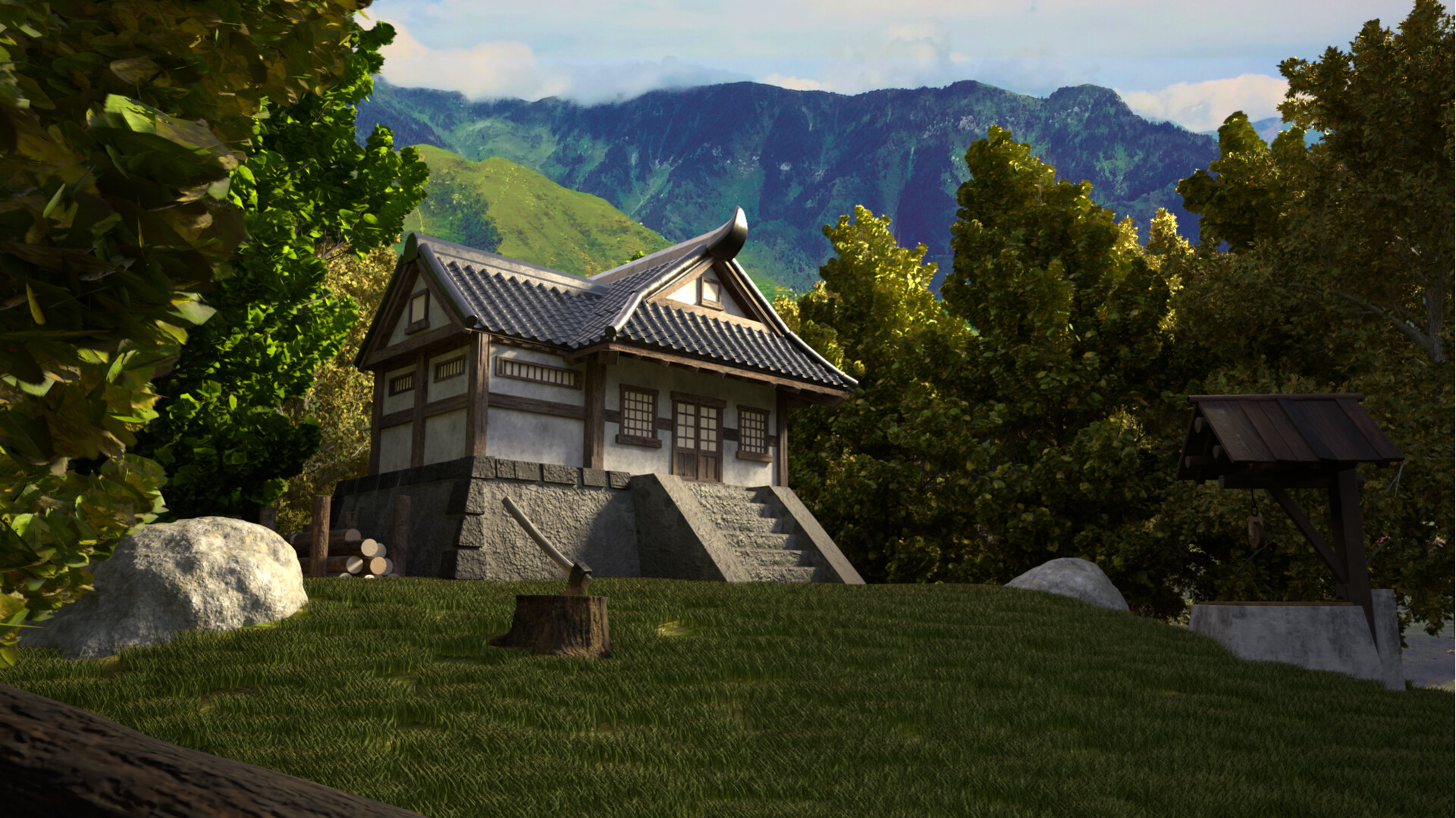ArtStation - Samurai Saga - Hermit's house